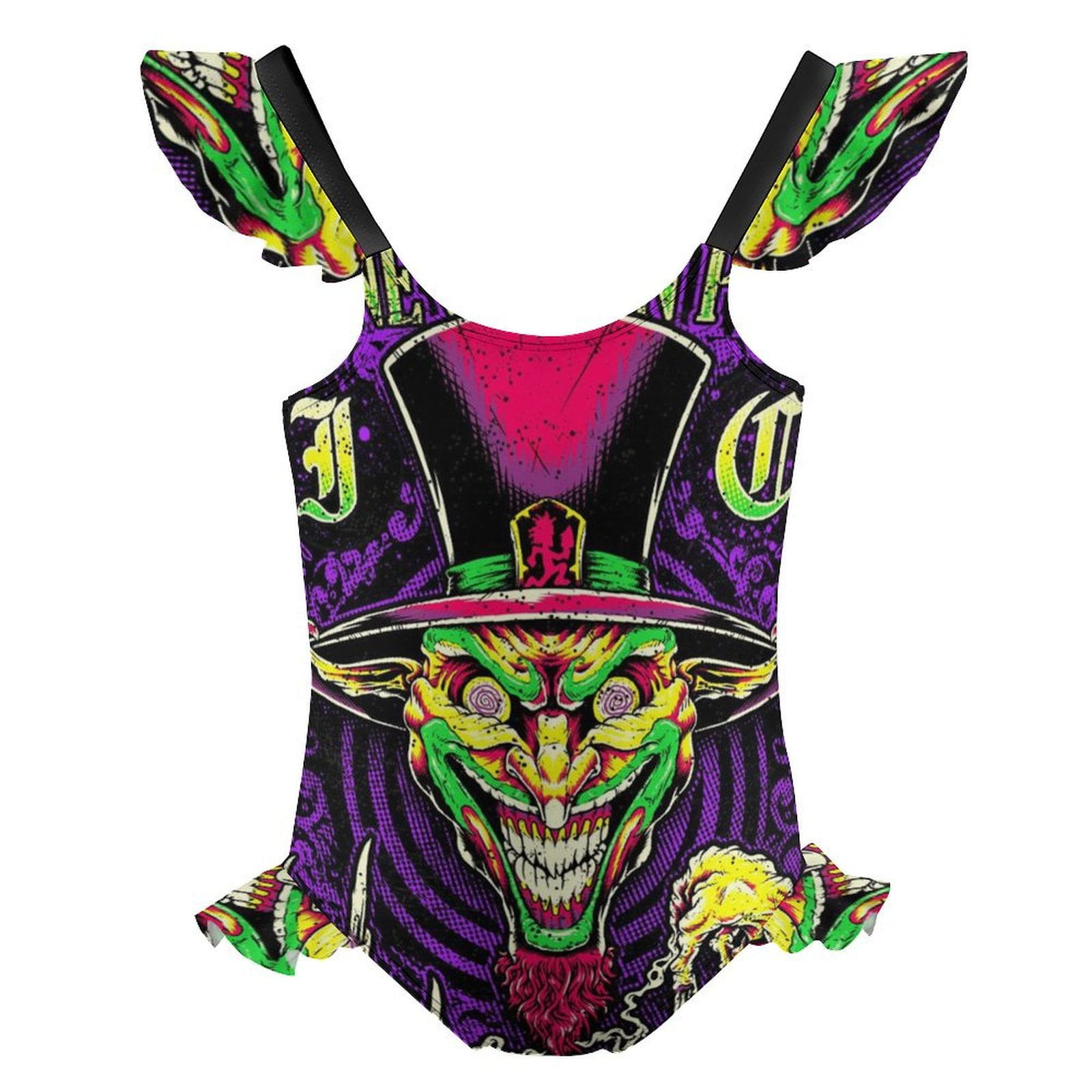 Insane Clown Posse ICP Girls Swimsuit Ruffle One-piece Beachwear Kids ...