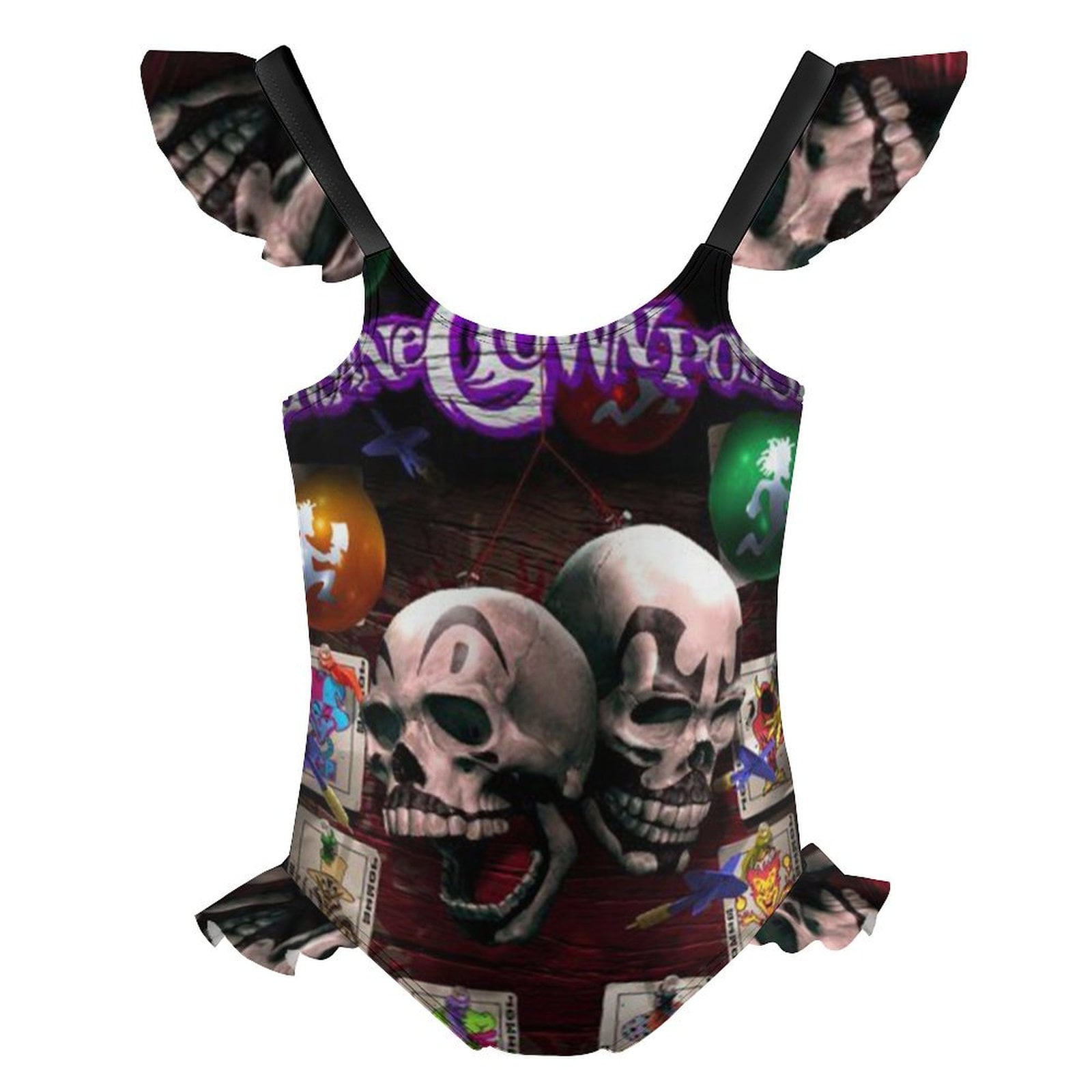 Insane Clown Posse ICP Girls Swimsuit Ruffle One-piece Beachwear Kids ...