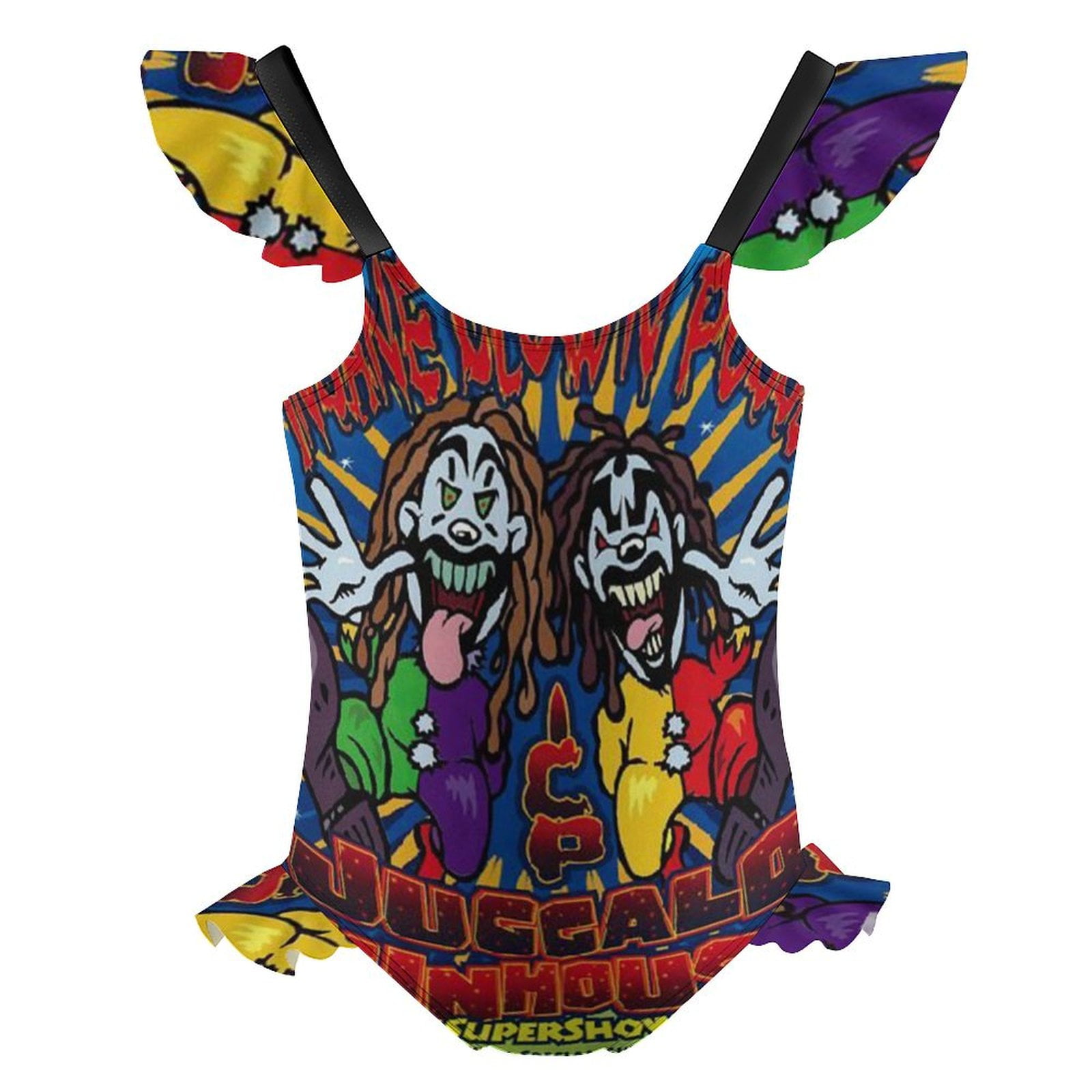 Insane Clown Posse ICP Girls Swimsuit Ruffle One-piece Beachwear Kids ...