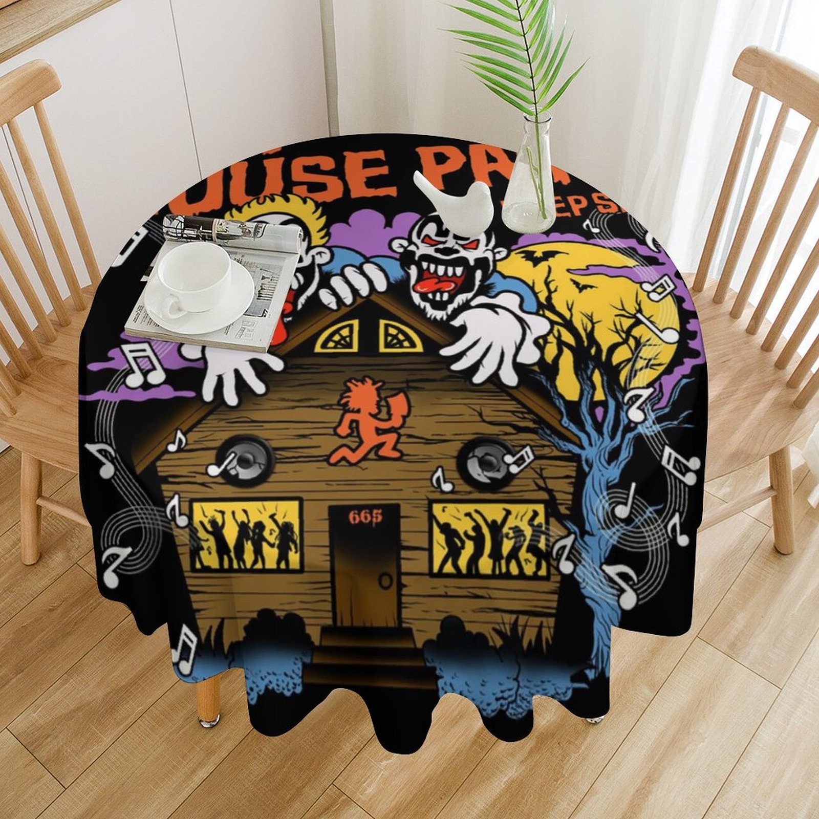 Insane Clown Posse ICP Round Tablecloth Print Decorative Table Cover ...