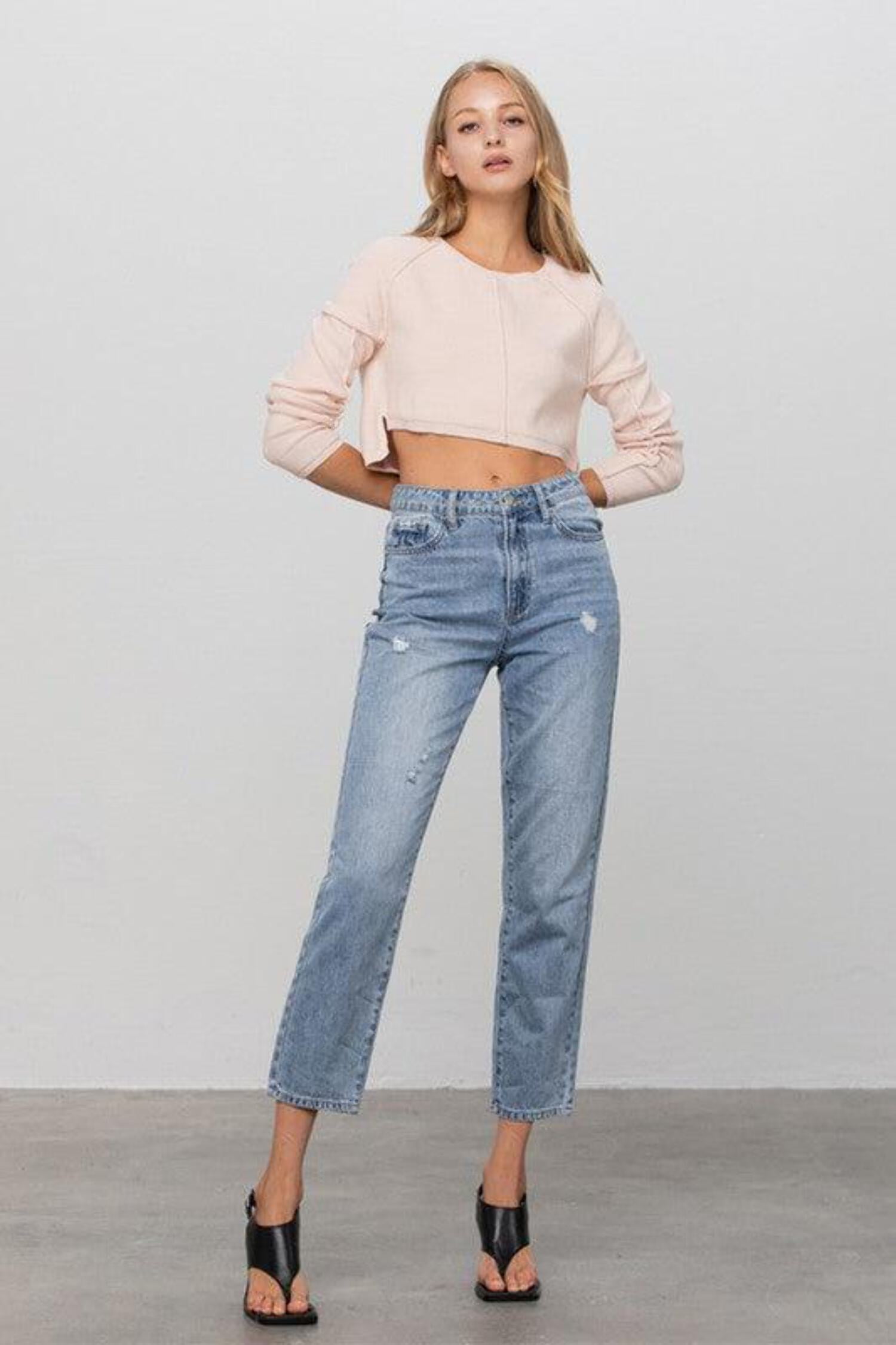 Insane Gene High Rise Straight Jeans - Walmart.com