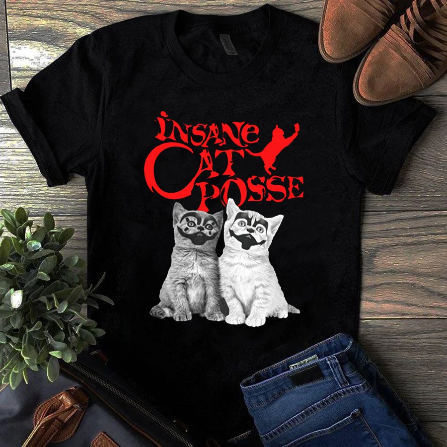 Insane cat posse - IT Cat Halloween - IT Meow - Tshirt - Walmart.com