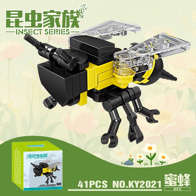 Insect Animals Figures Set Mini Building Blocks Toy Assembly 3d ...