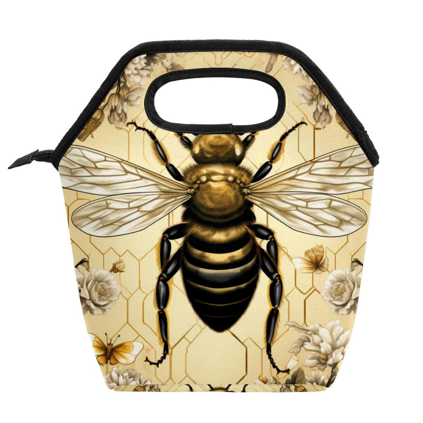 Insect Bees Large Capacity Lightweight Printed Insulated Ideal Lunch ...
