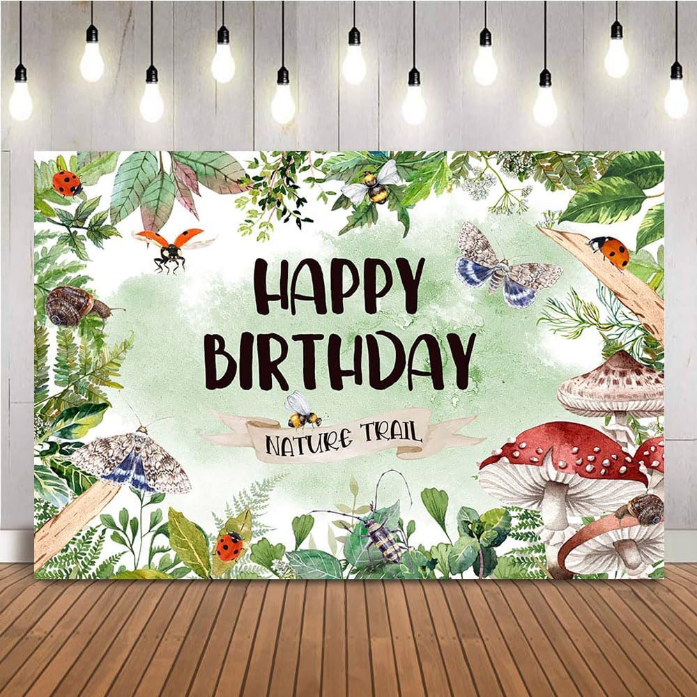 Insect Birthday Background Outdoor Nature Exploration Bugs Scavenger ...
