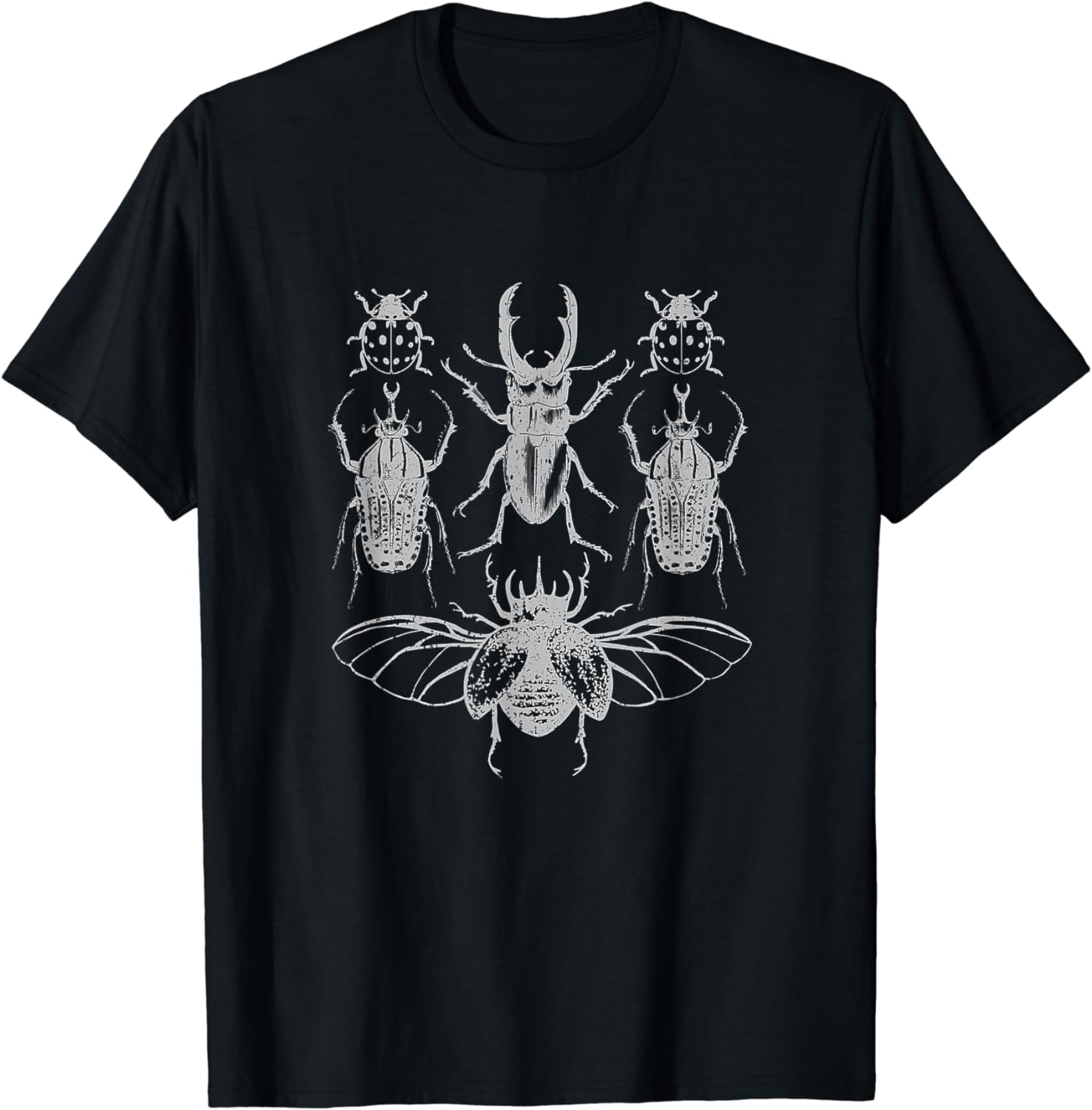 Insect Bug Collection Shirt Cicada Stag Beetle Ladybug Tee - Walmart.com