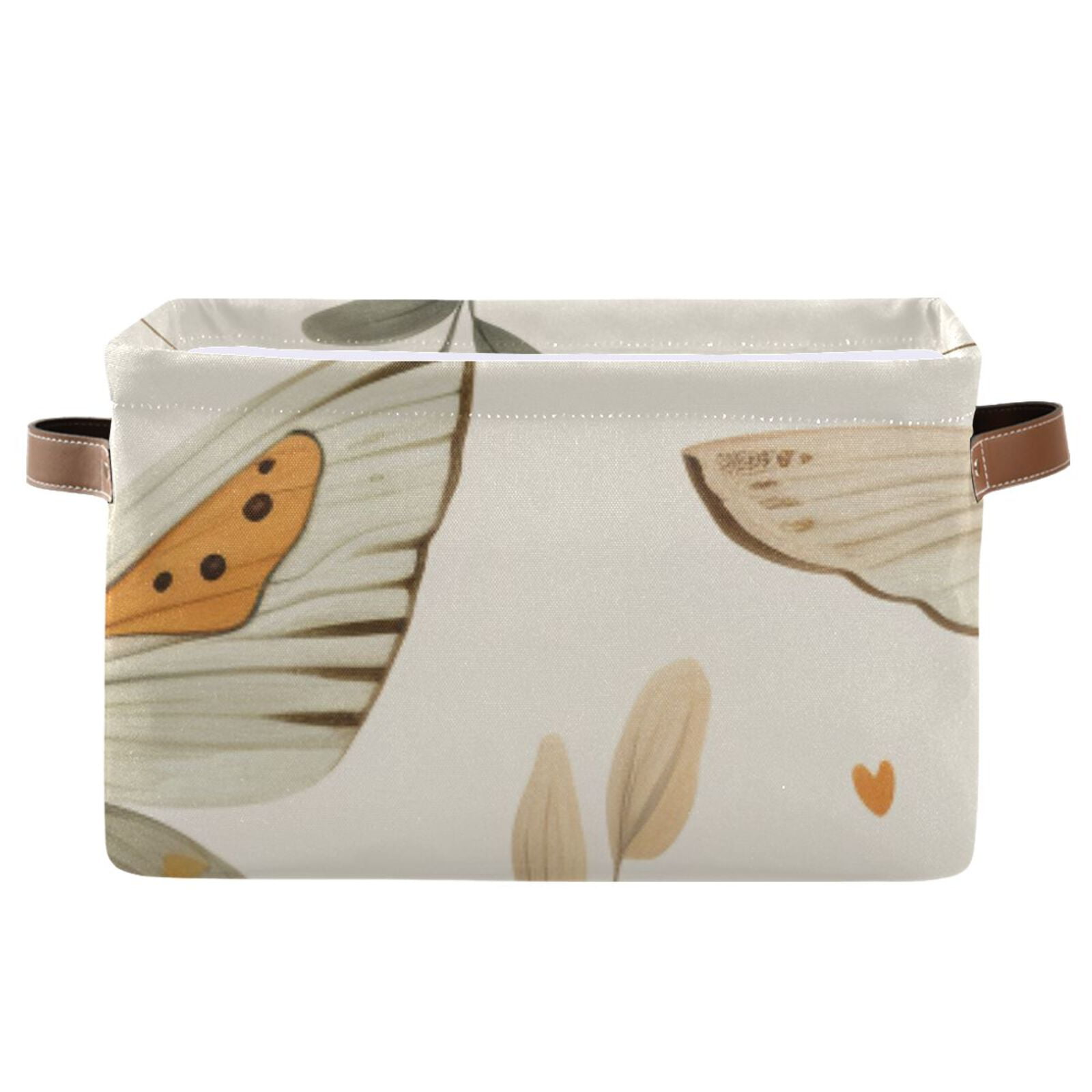 Insect Butterflies Leaves Storage Bins Baskets With Handles Storage Box ...