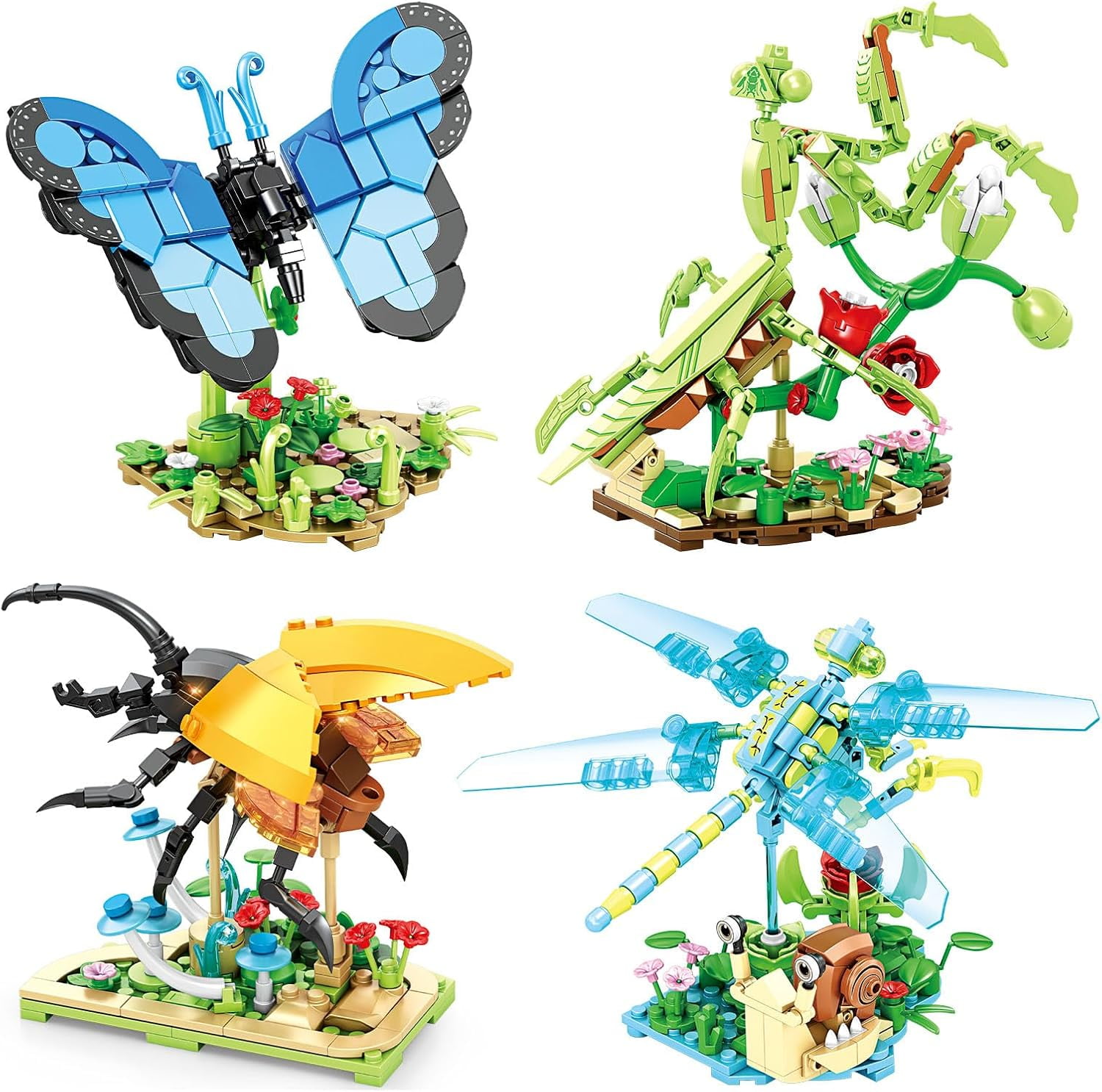 Insect Collection Building Set, Compatible with Lego Insects Animals ...