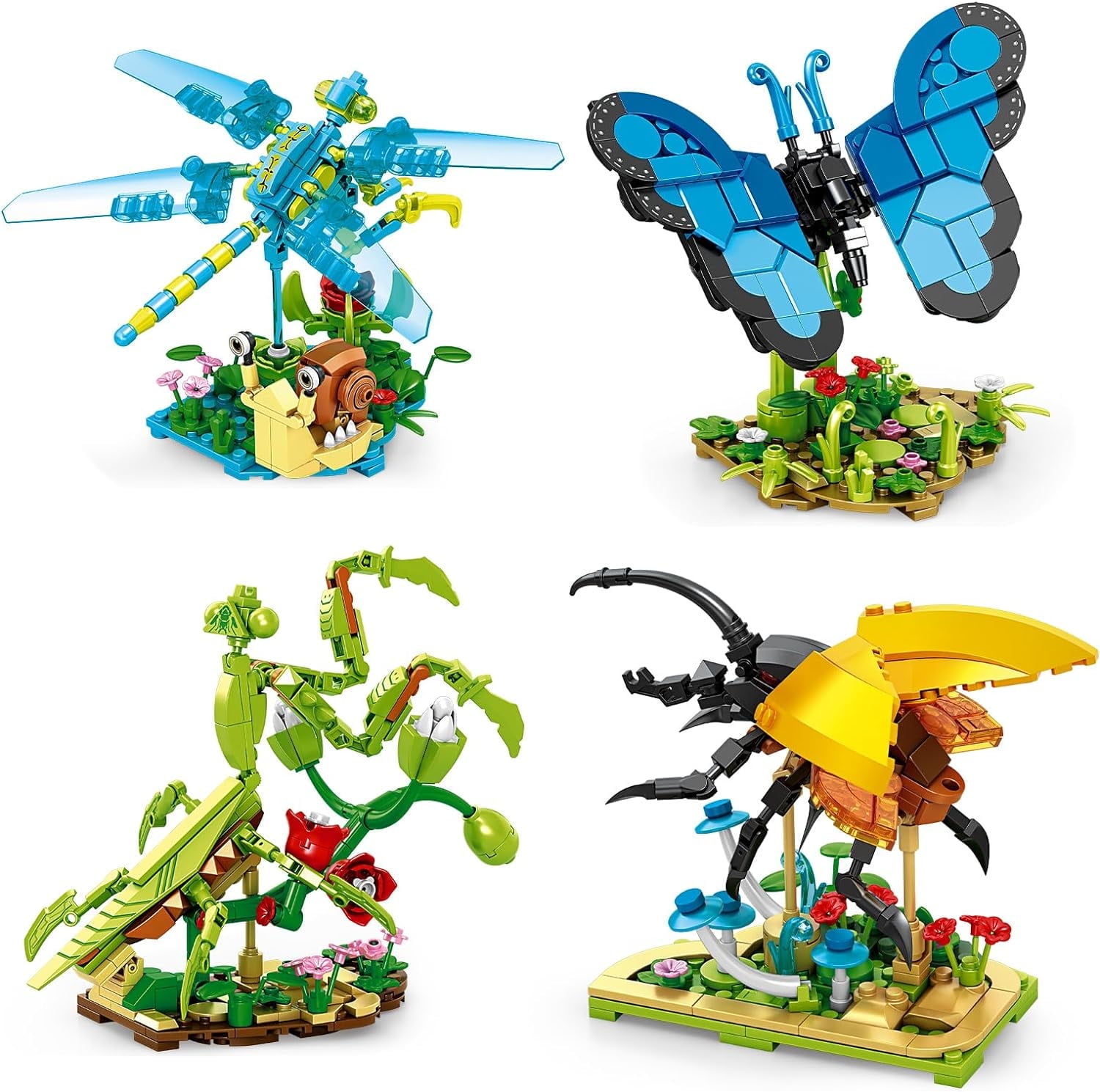 Insect Collection Building Set, Compatible with Lego Insects Animals ...