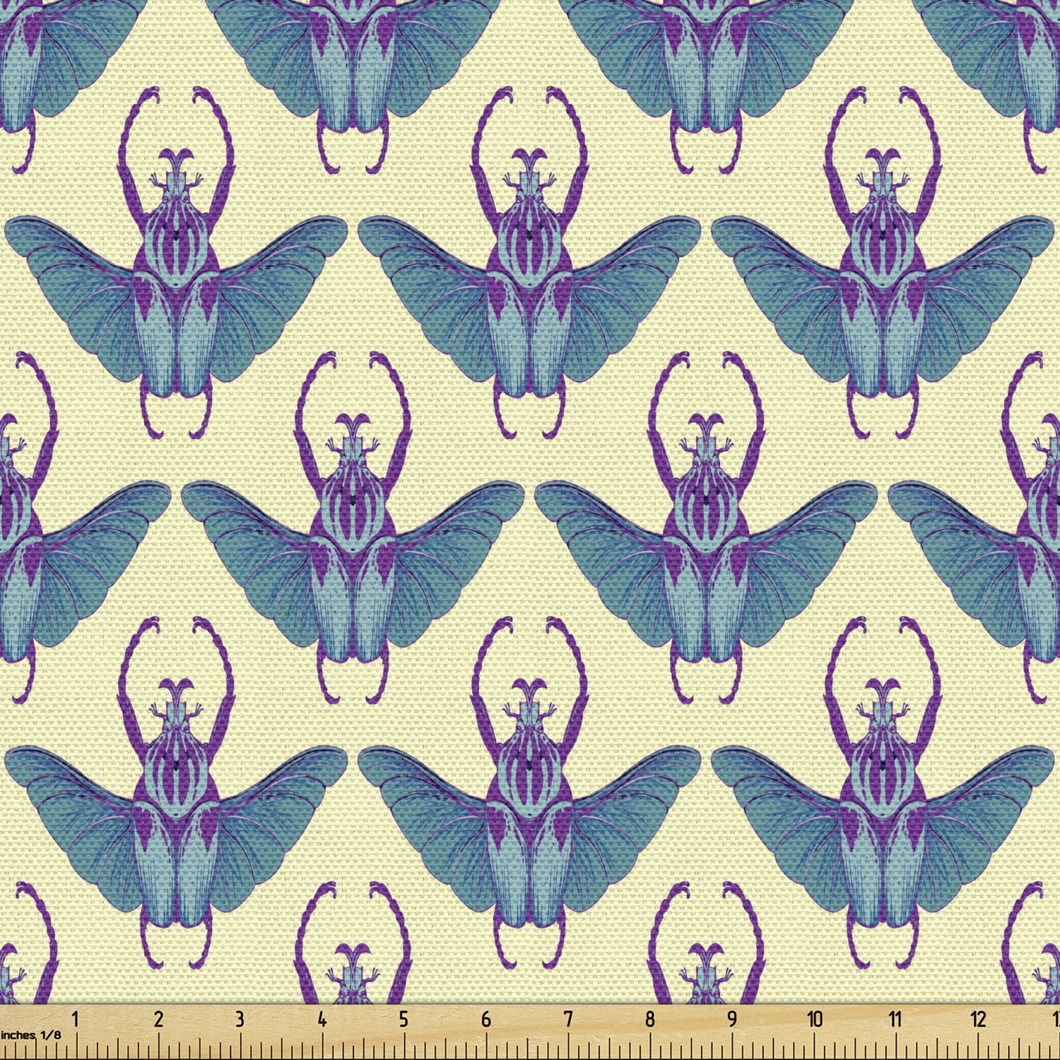 Ambesonne Insect Fabric by the Yard Upholstery, Colorful Goliath ...