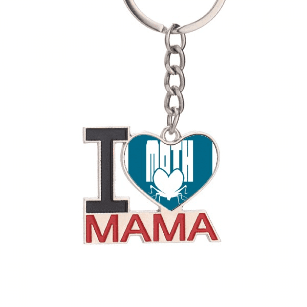 Insect Fear Animal Moths Keychain Metal Keyring Holder Love MAMA Mother ...