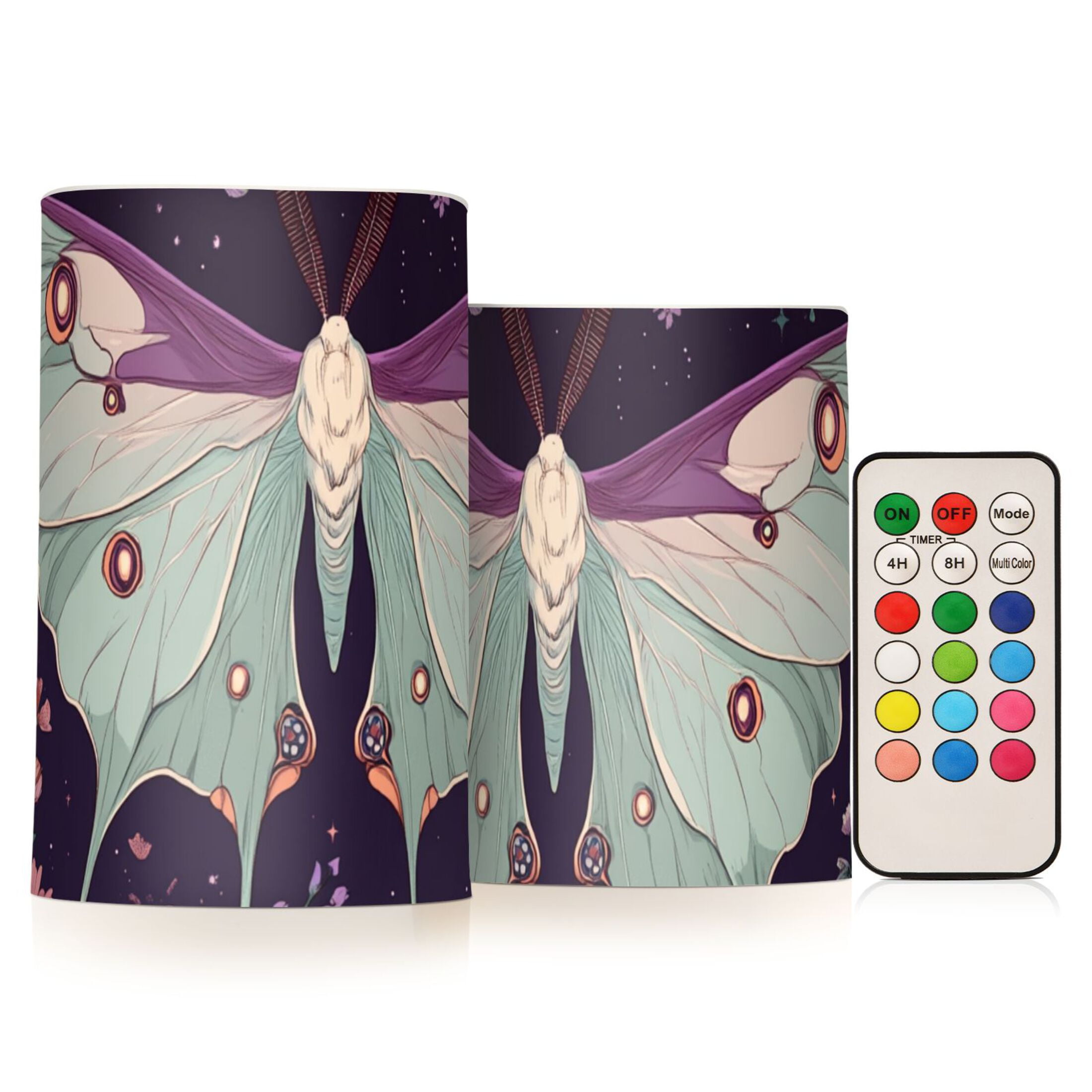 Insect Fly over Flowers Flickering Flameless Candles LED Tealight ...