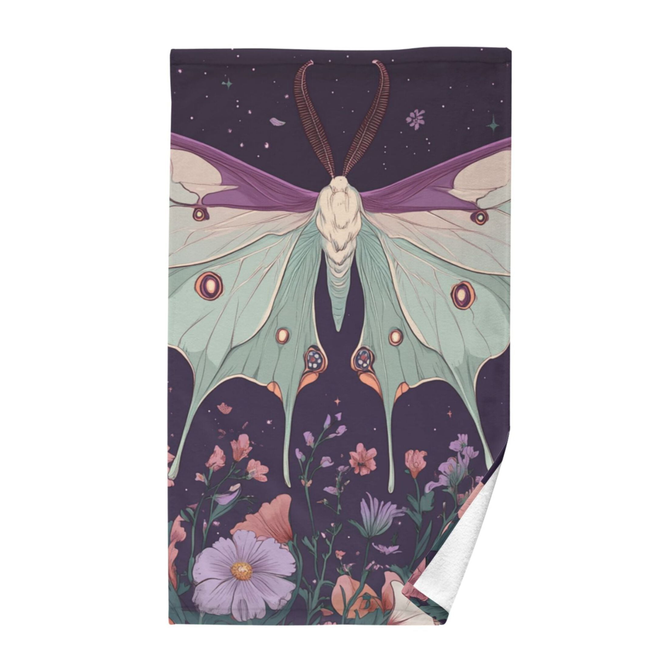Insect Fly over Flowers Pure Cotton Bath Towel Hand Towel 1 Piece for ...