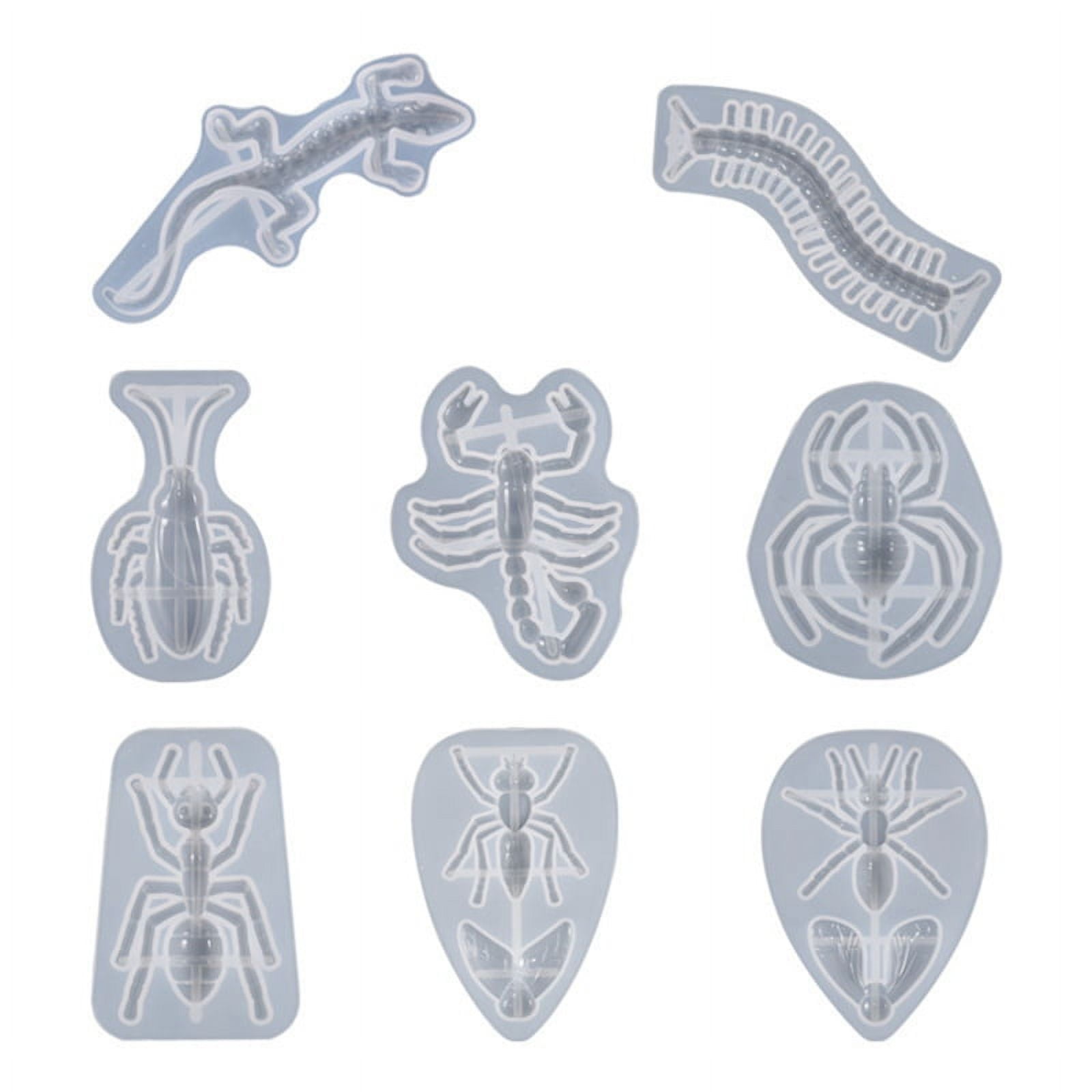 Insect Fondant Moulds, Bug Cake Decoration Silicone Moulds Gecko ...