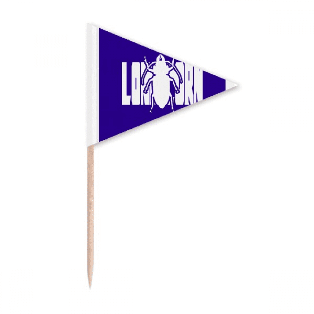 Insect Harm Phobia Longicorn Toothpick Triangle Cupcake Toppers Flag ...