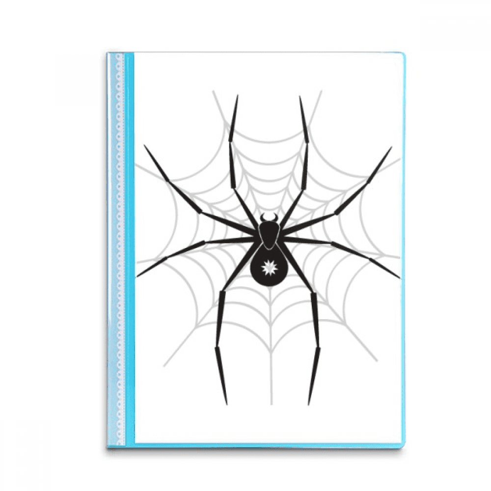 Insect Illustration Spider Black Pattern Book Sheet Protectors ...
