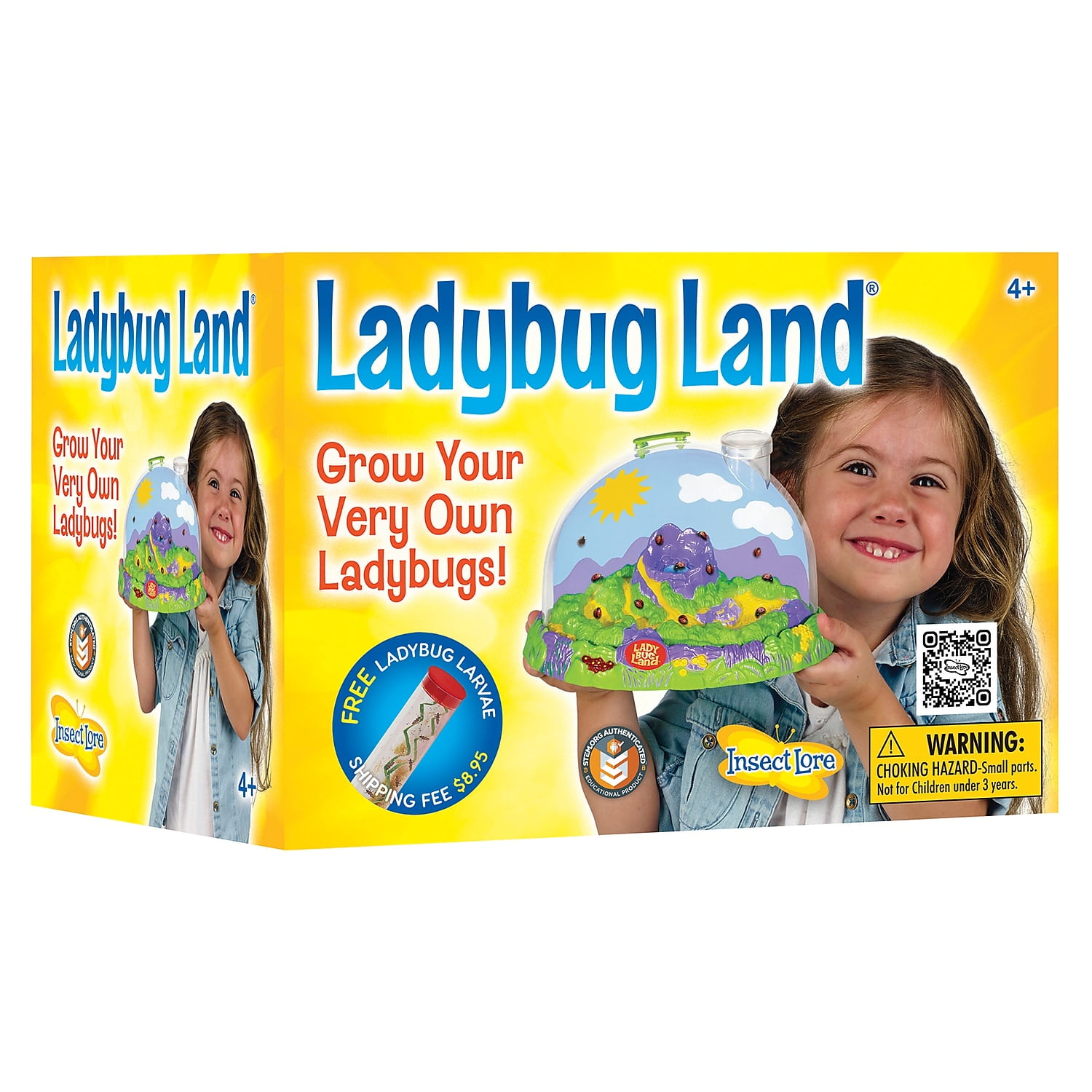 Insect Lore Ladybug Land 2100: Realistic Live Ladybug Hatching STEM Kit ...