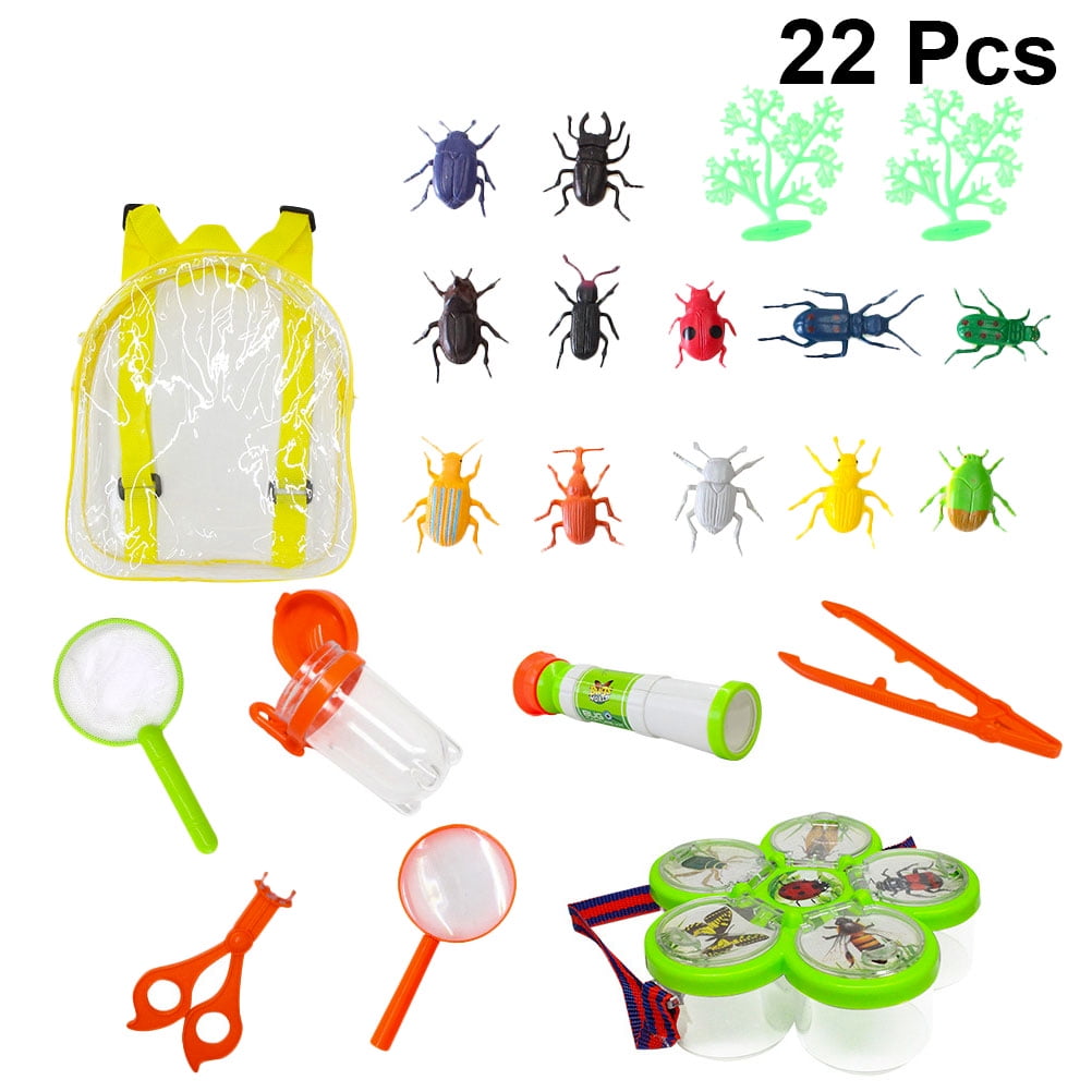 Insect Magnifier,22Pcs Insect Observing Toys Simulation Insects Plants ...