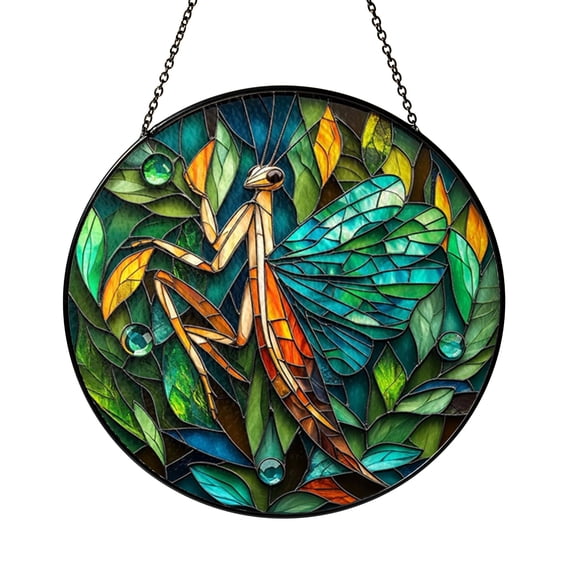Insect Mantis Glass Style Window Hanging - Walmart.com