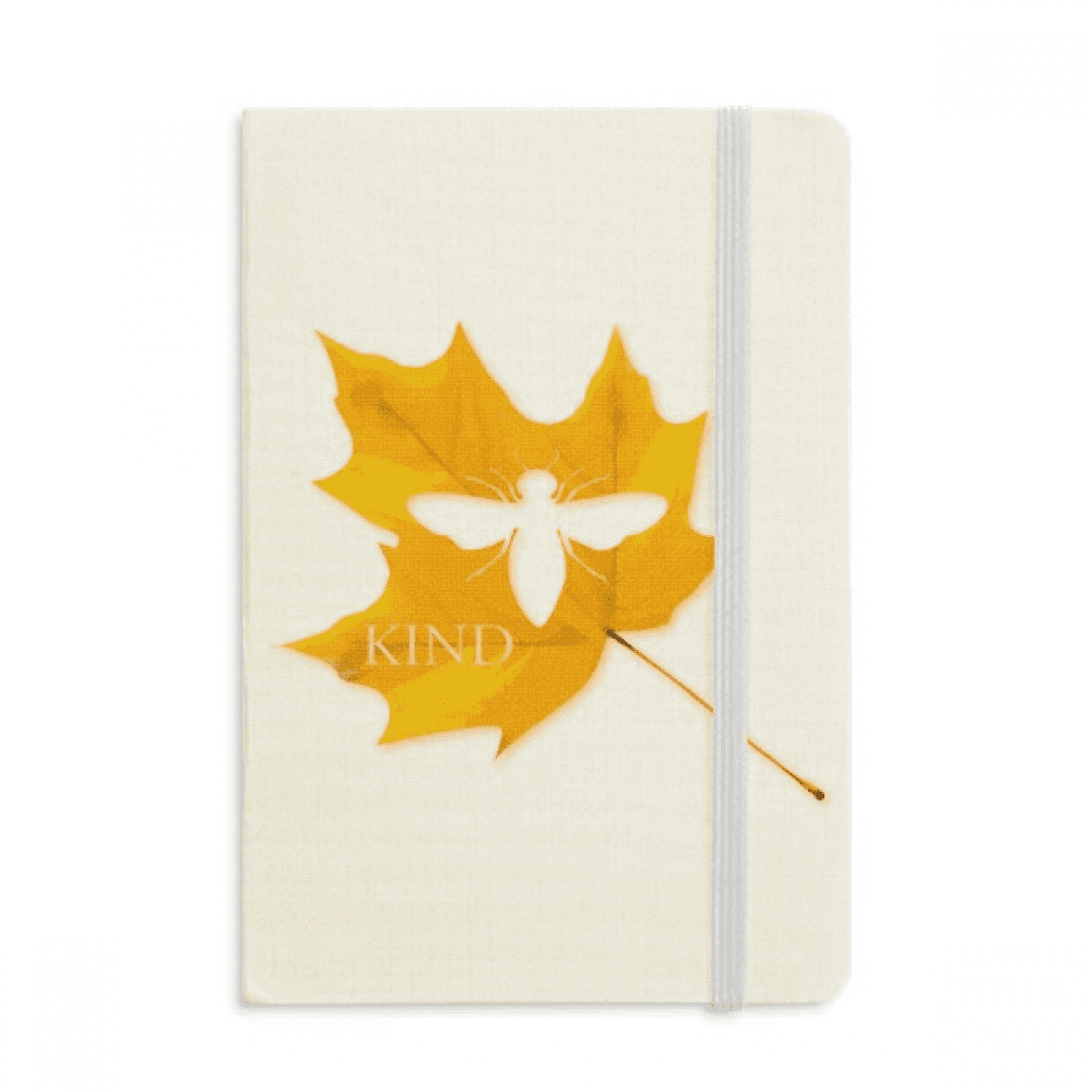 Insect Maple Outline Autumn Notebook Official Fabric Hard Cover Classic ...