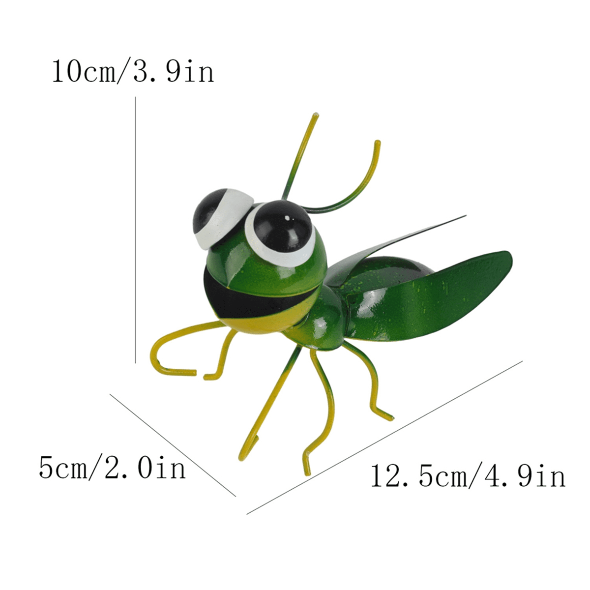 Insect Metal Wall Art, 3D Locust Sculpture, Hanging Outdoor Decor Fence ...