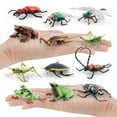 Insect Model Vivid Look Grasshopper Dragonfly Frog Miniature Figurine ...