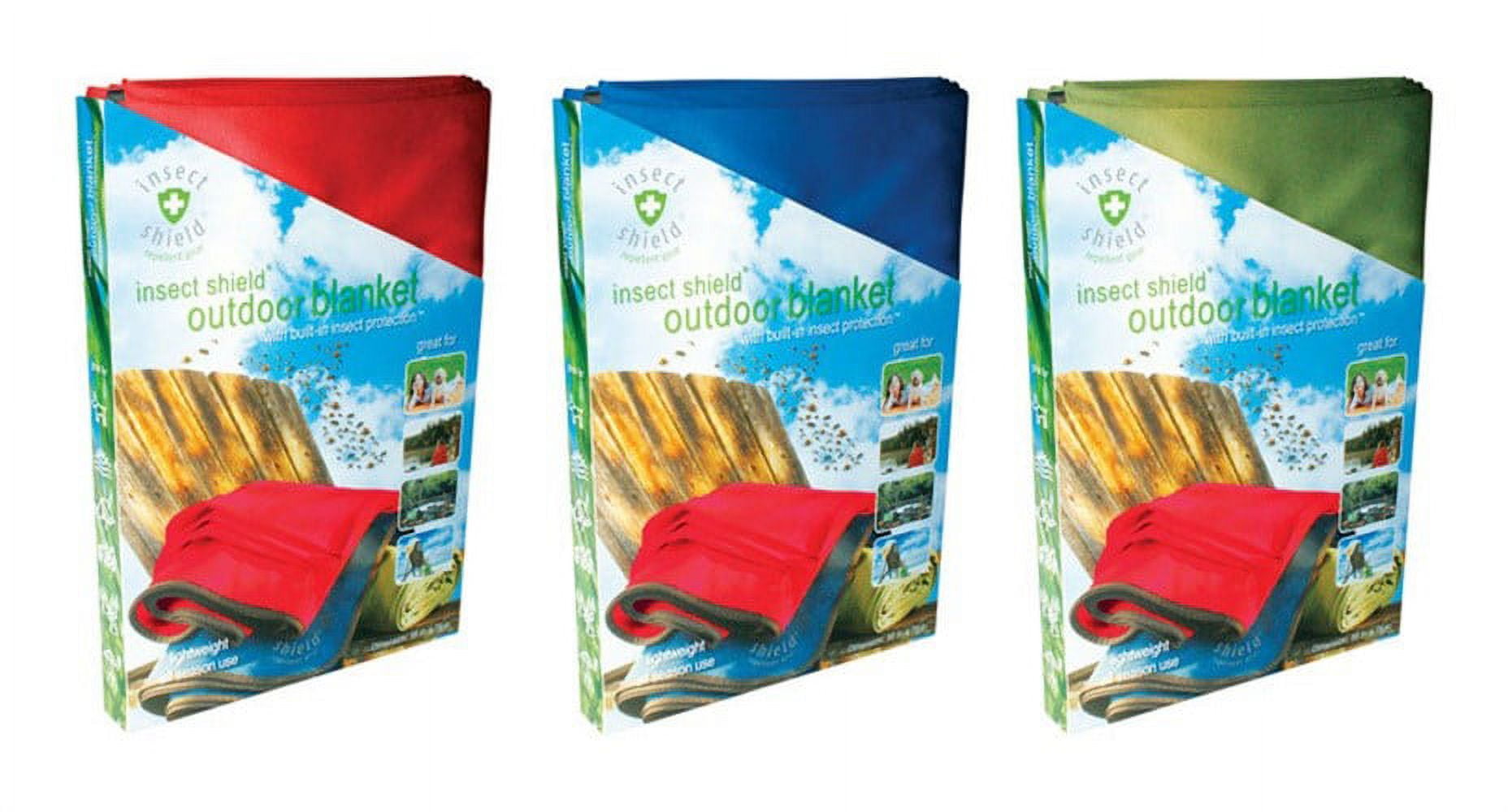 Insect Shield IS-BLKO-RED Outdoor Blanket Assorted - Walmart.com