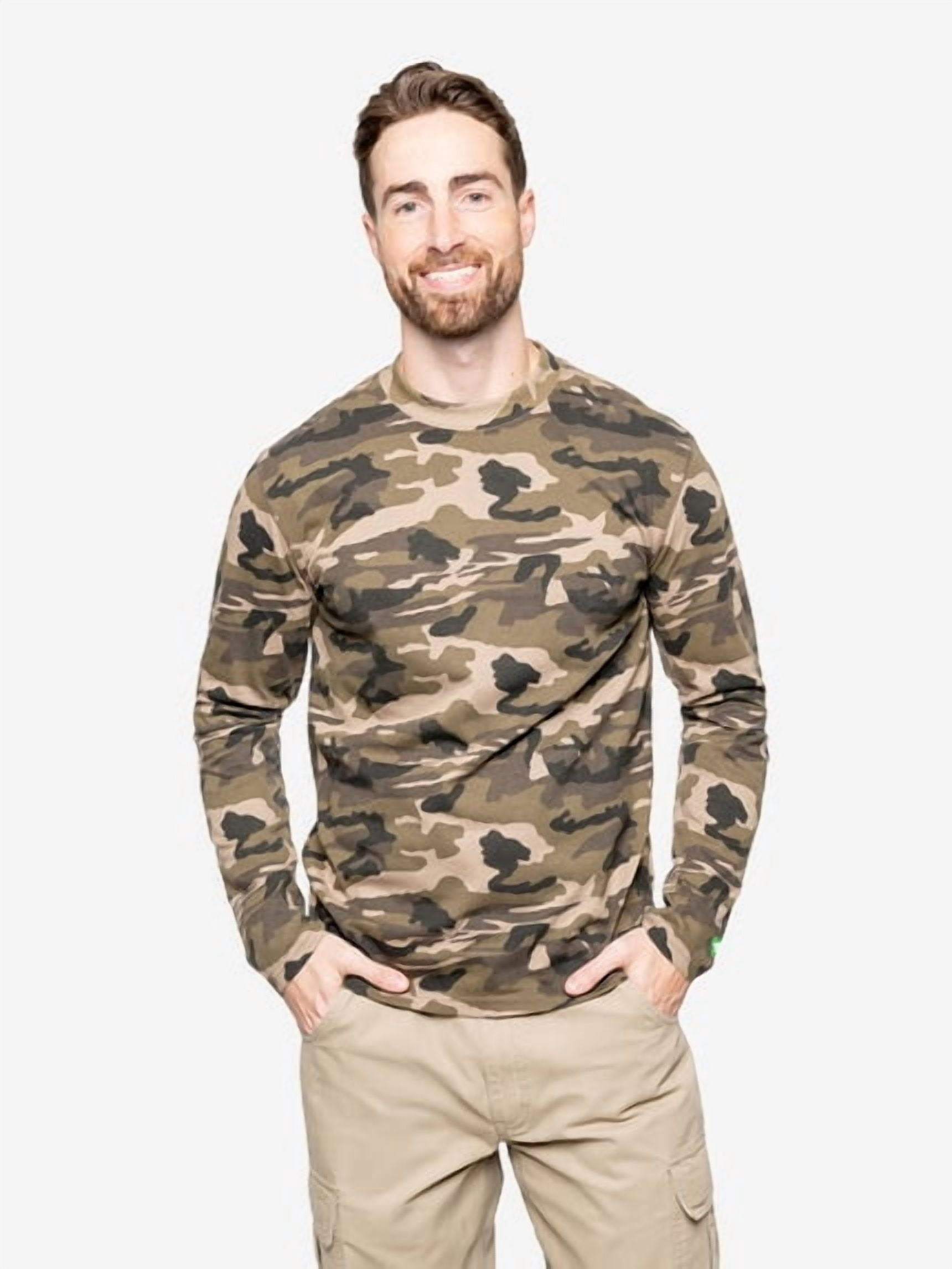 Insect Shield Men's Woodland Camo Long Sleeve T-Shirt - Walmart.com