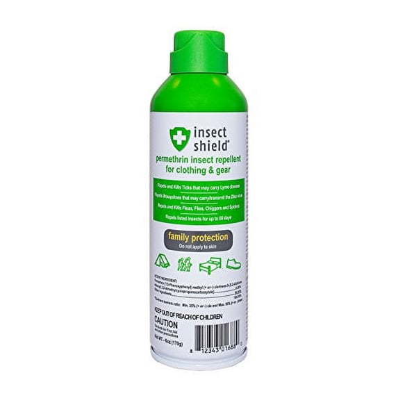 Insect Shield Permethrin Mosquito & Insect Repellent Spray, 6 oz ...