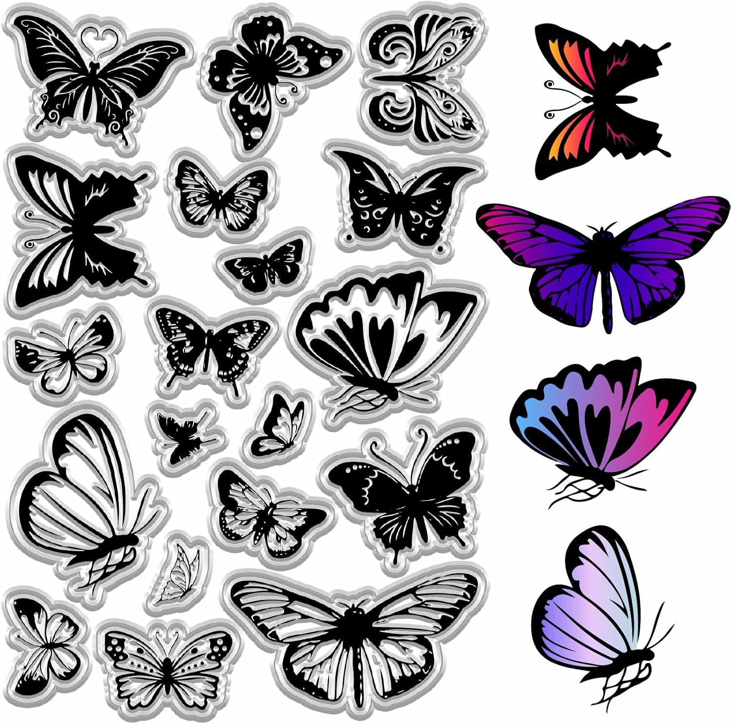 Insect Specimen Clear Stamps Butterfly Flying Animal Butterflies ...