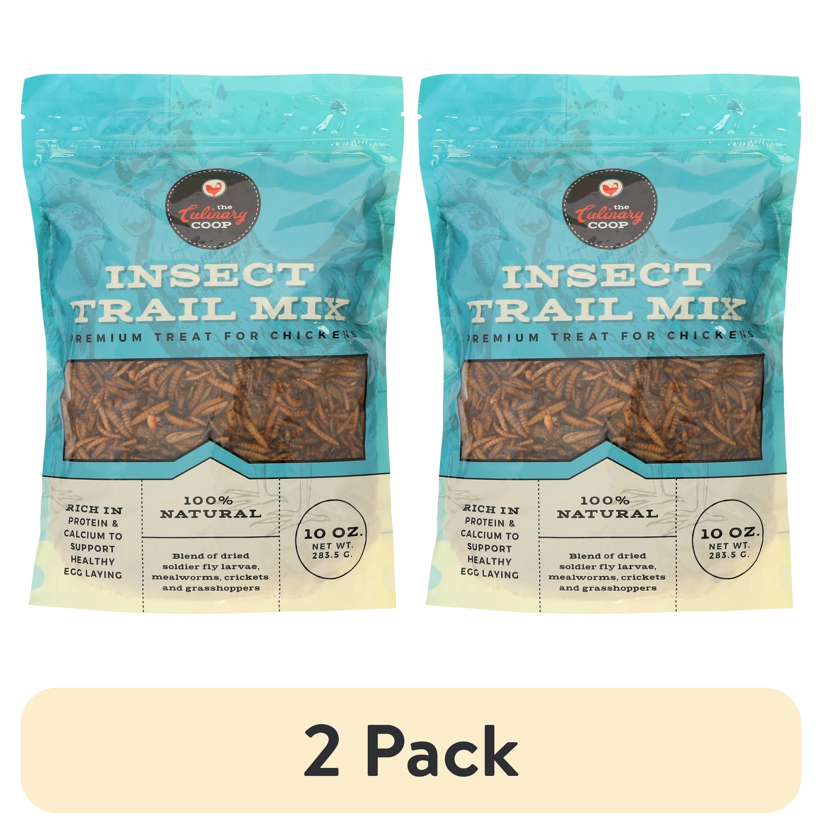 (2 pack) Culinary Coop Dried Insect Trail Mix Treat for Chickens 10oz ...