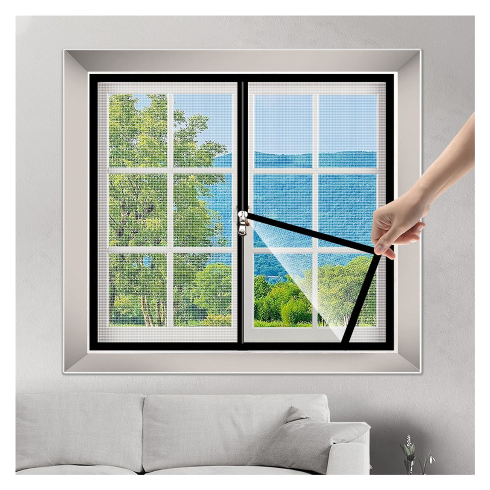 Insect protection window fly screen, window protection fly screen, self ...