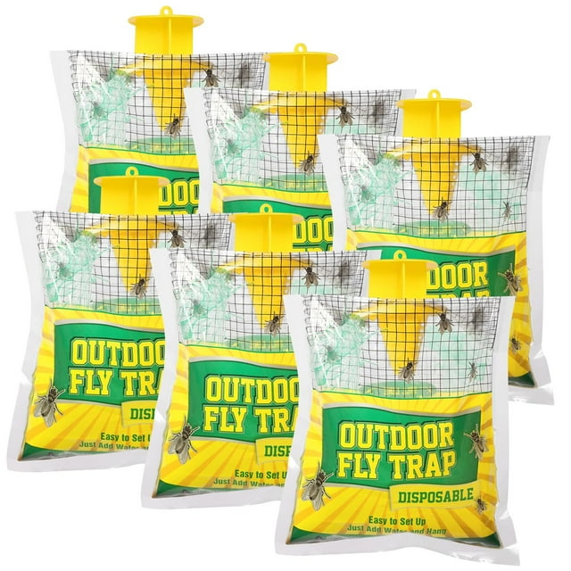 InsectX Fly Traps Outdoor, Fly Catchers Outdoor, Disposable Hanging Fly ...
