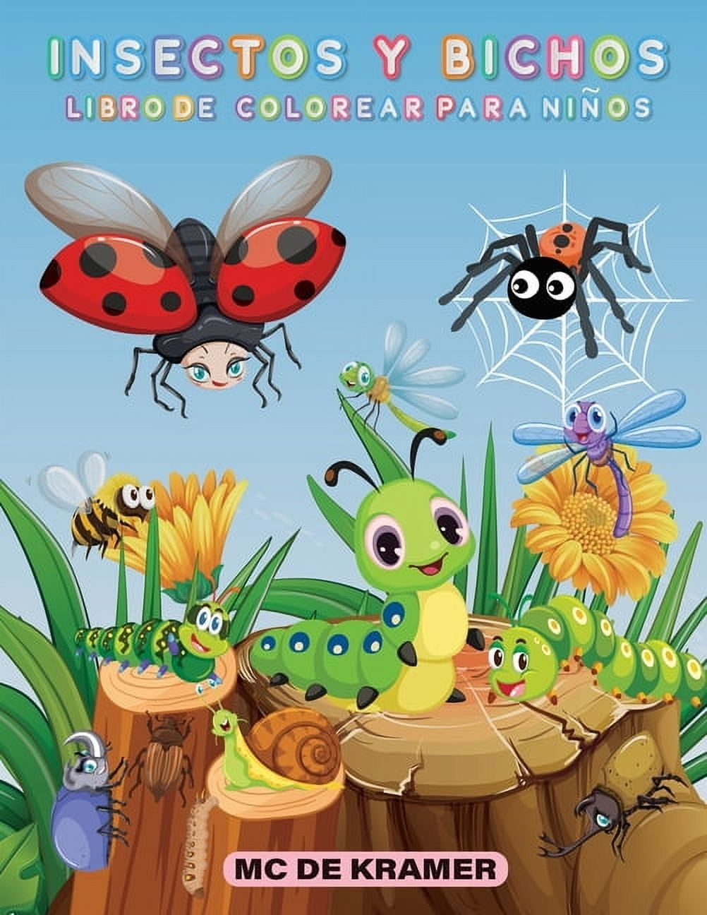 Insectos y bichos libro de colorear para niÃ±os: PÃ¡ginas de ...