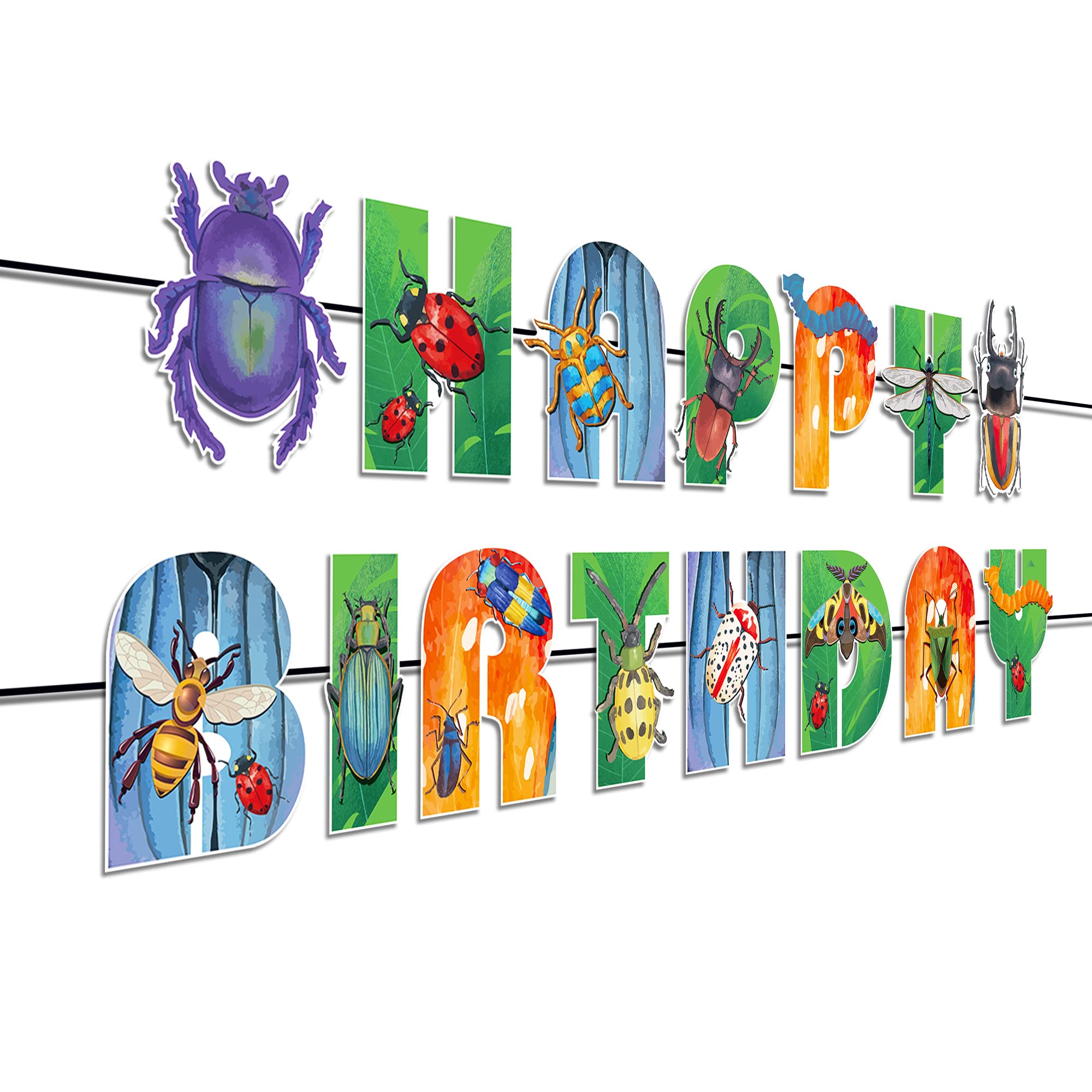 Insects Bugs Birthday Banner OIF8 Bugs Happy Birthday Banner Insects ...