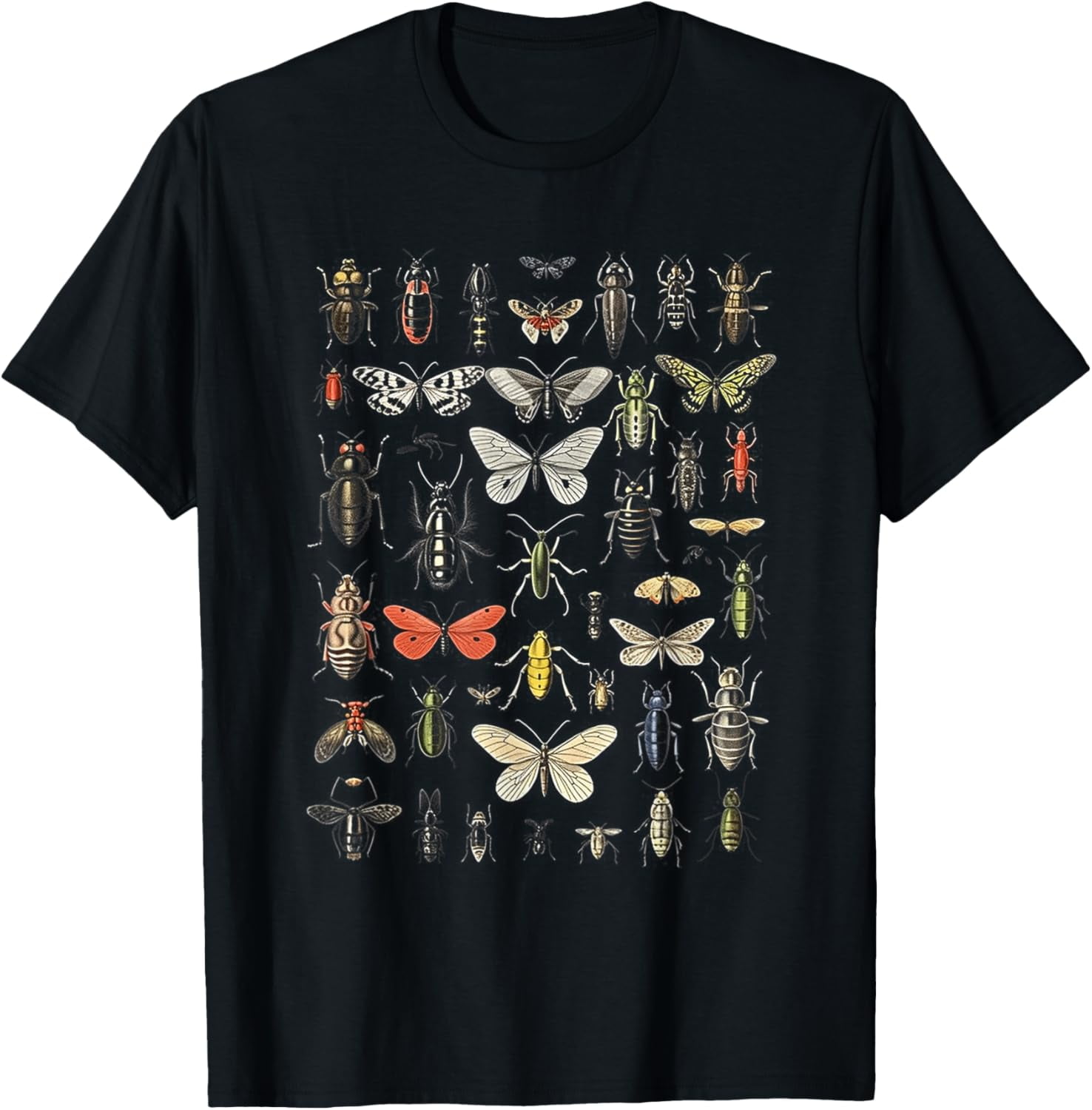Insects Collection Species Bugs Chart Entomology Graphic T-ShirtMen's ...