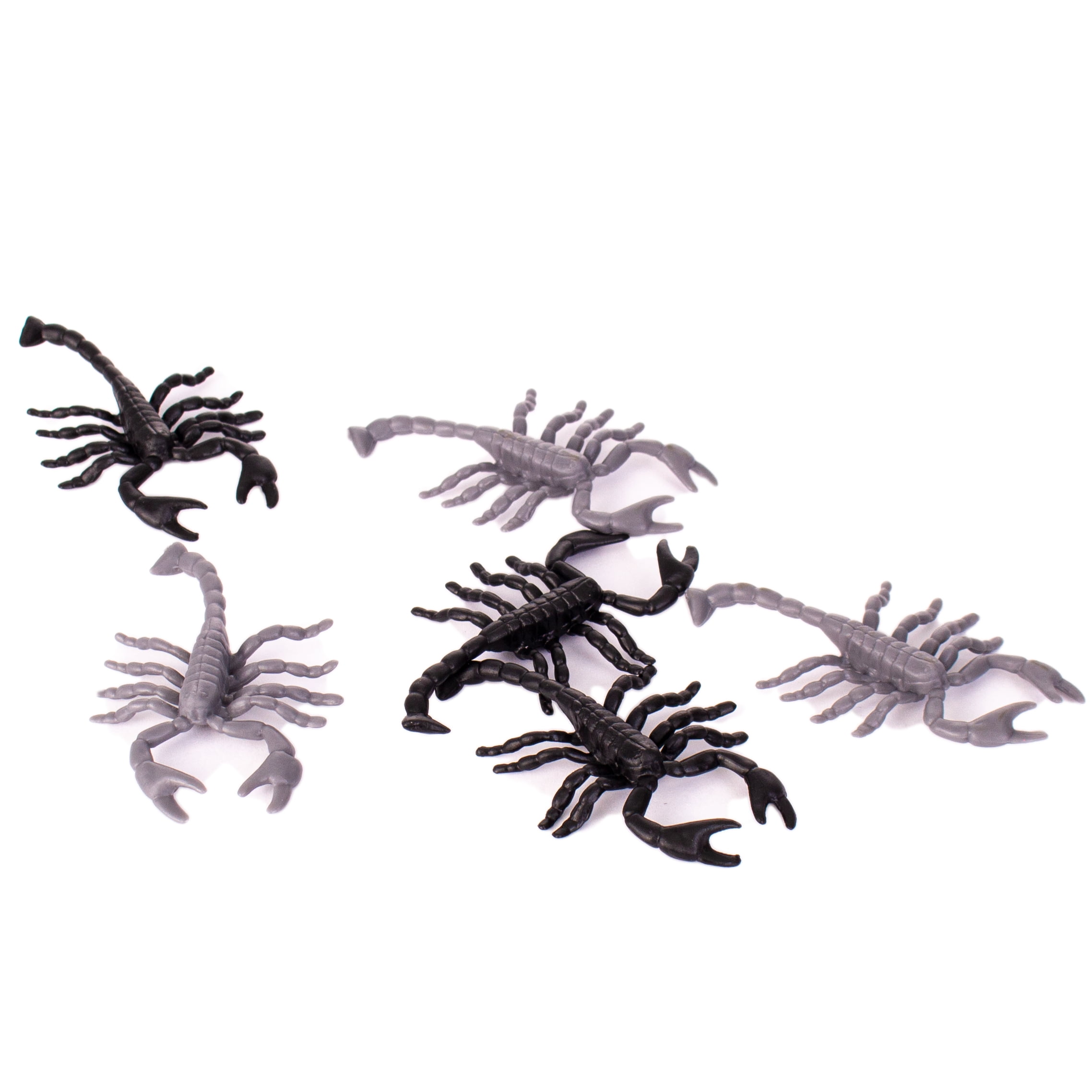 Insects Creepy Crawling Scorpions 2.75" Decoration Prop, 6 CT, Black ...