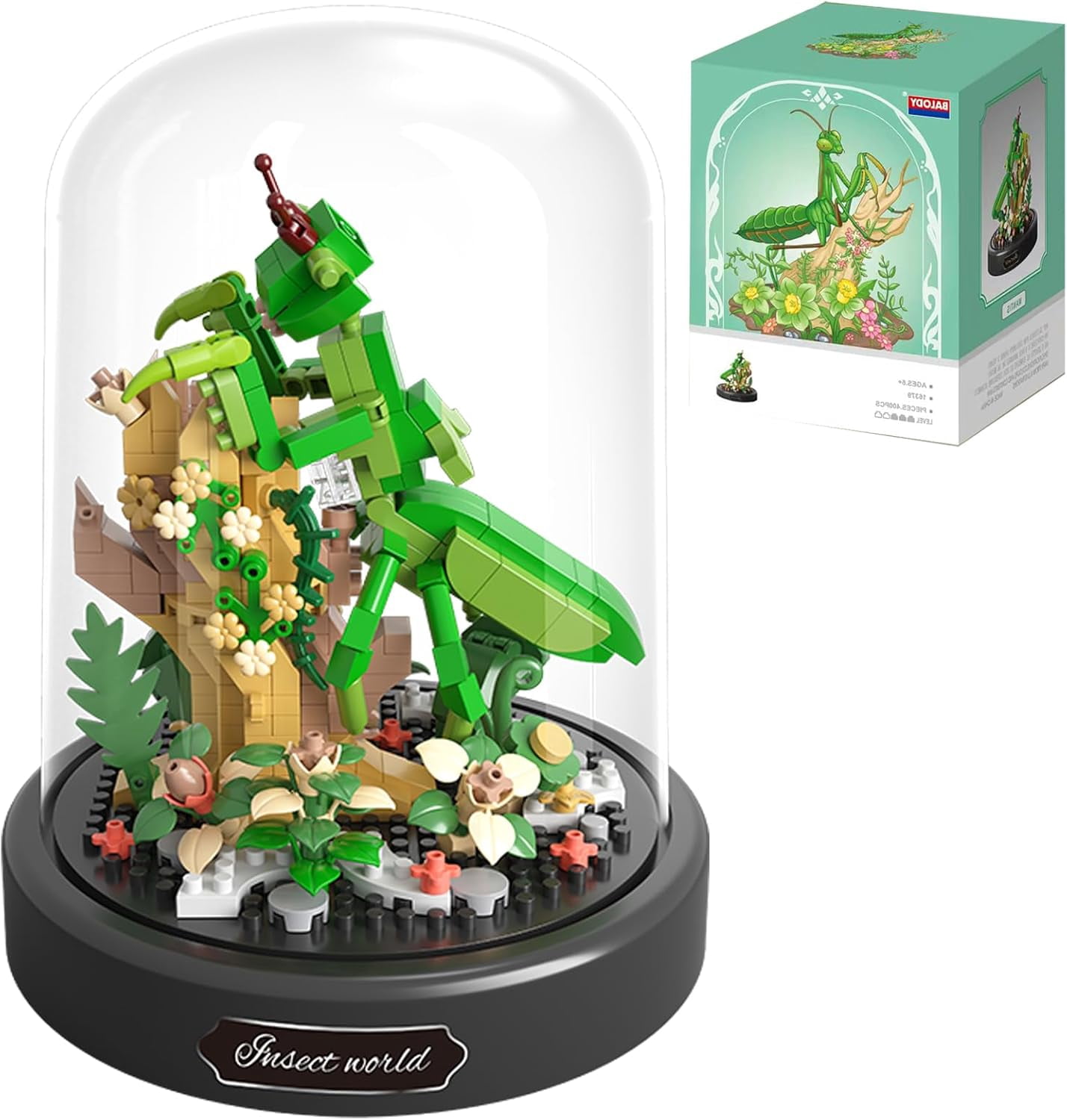 Insects Flower Bonsai Building Set,Adult Mini Animals Friend Set,Insect ...