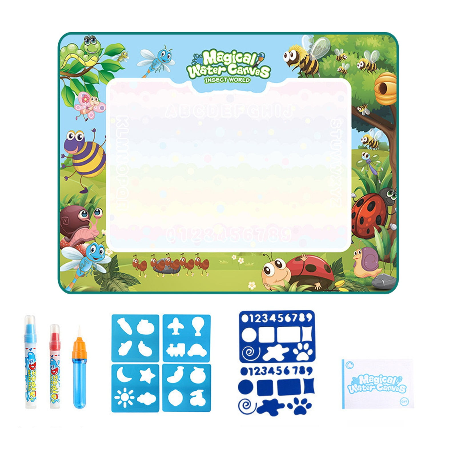 Insects Insect World Drawing Toy Water Activated Coloring Reusable ...