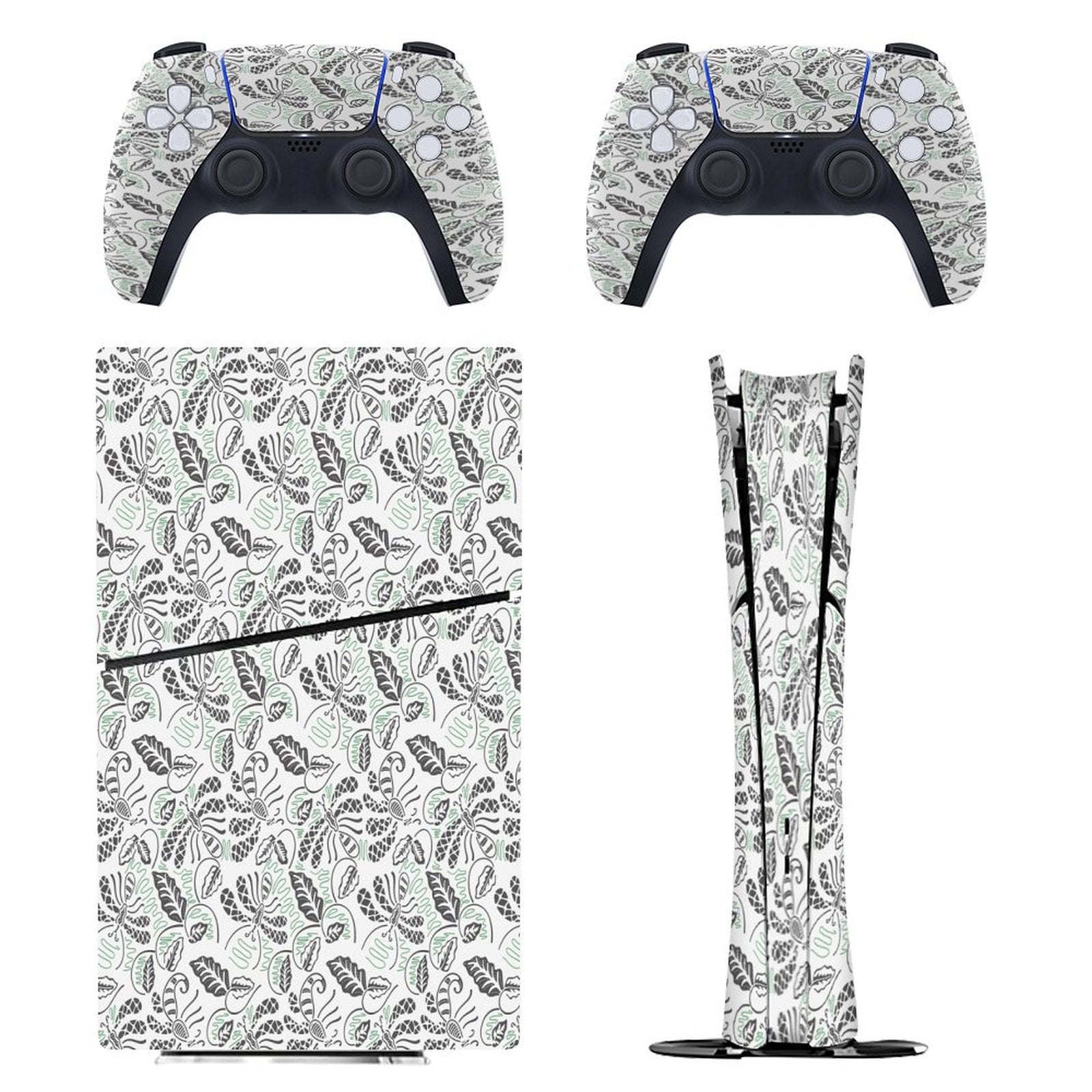 Insects, Leaves, Patterns PS5/PS5 Slim Digital Disc Skin Sticker For ...