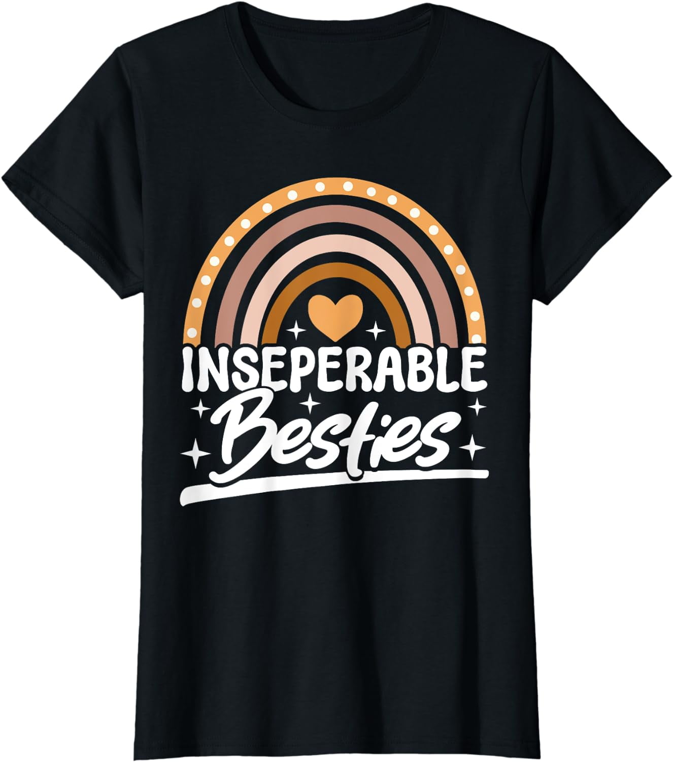 Inseperable Besties BFF Best Friends Bestie T-Shirt - Walmart.com