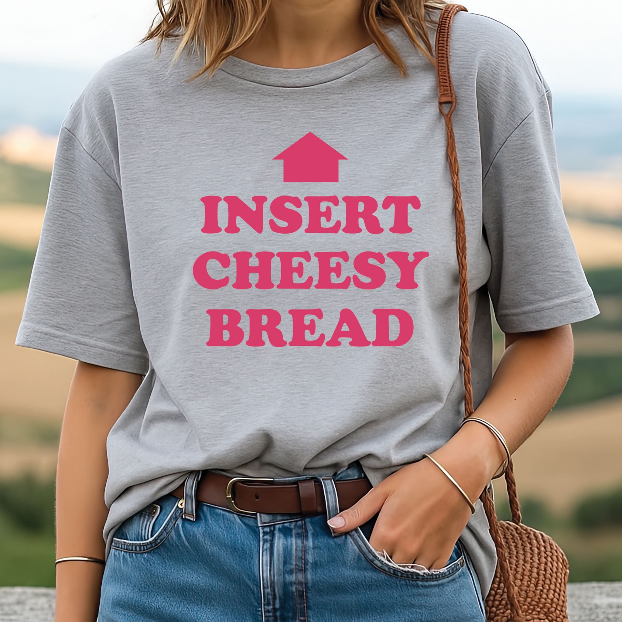 Insert Cheesy Bread T-Shirt - Walmart.com