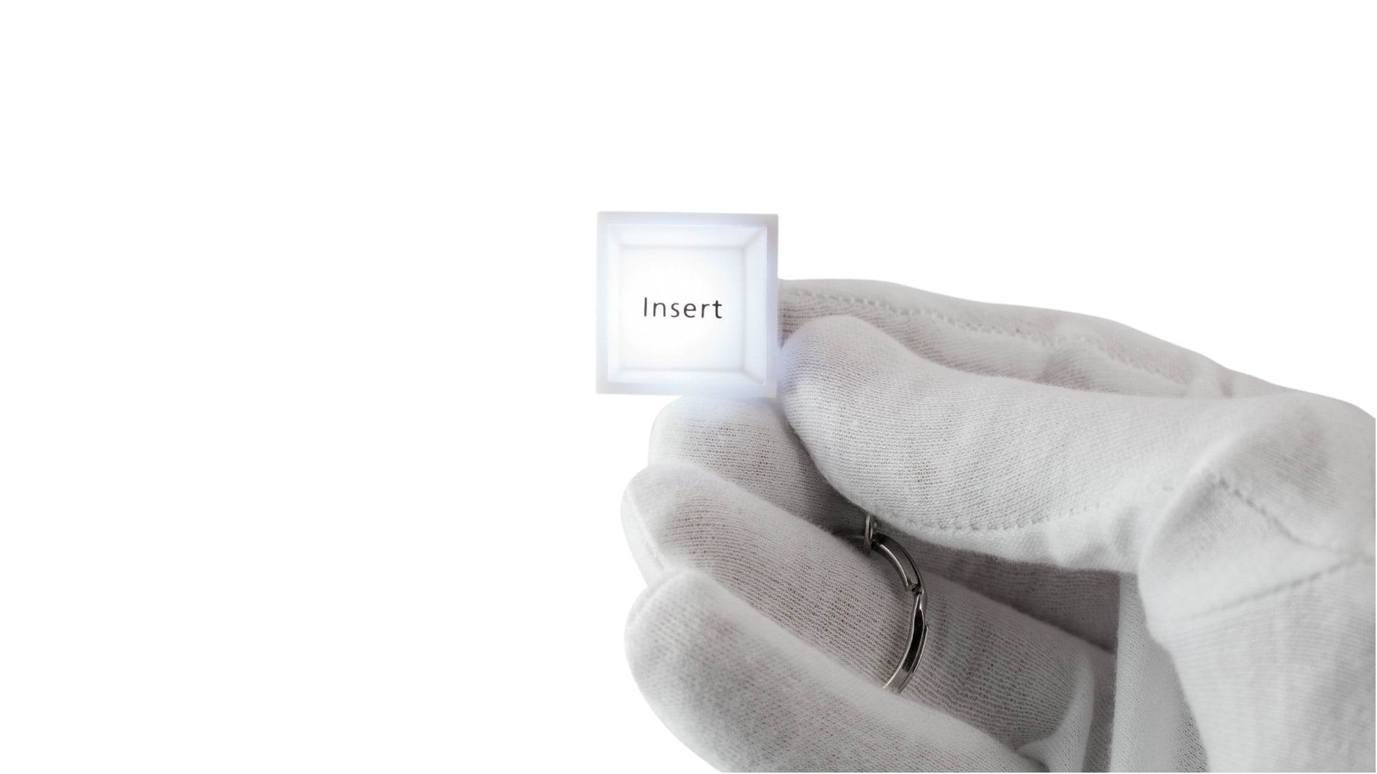 Insert Keyboard Keychain for LED Lit and Easy Battery Replacement ...