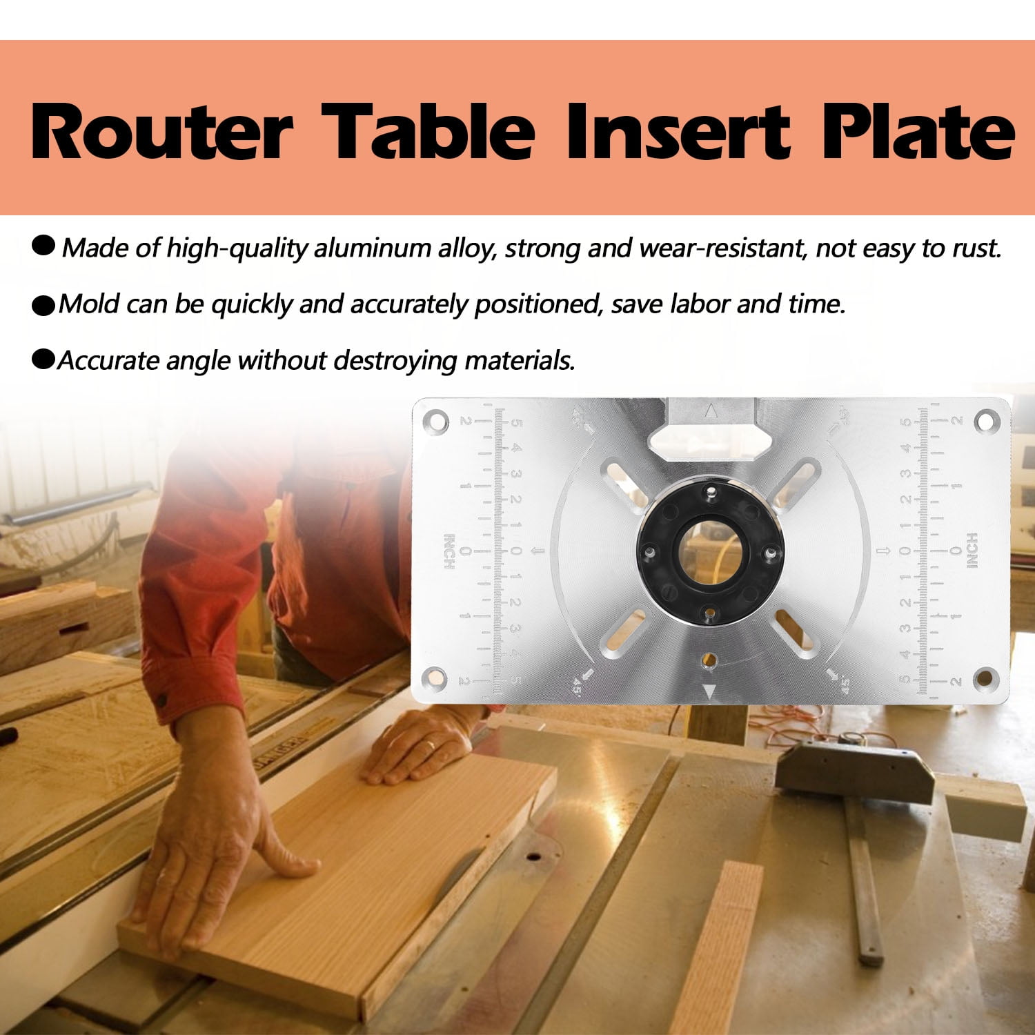 Insert Plate,Flip With 4 Router Table Plate Eryue Router Table Rt Plate ...