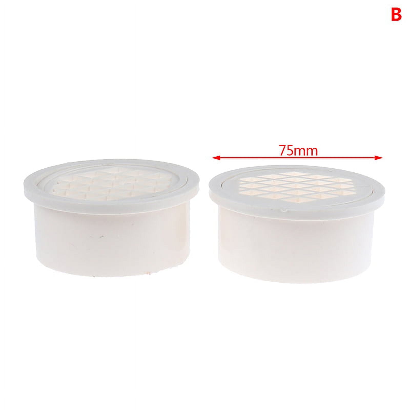 Insert Type Simple Floor Drain PVC 50-200 Round Pipe end cap Filter Net ...