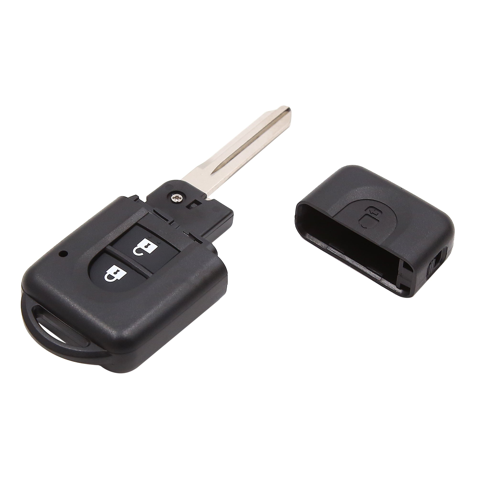 Insert Uncut Key Fob Remote Control Case Shell Replacement for Nissan ...
