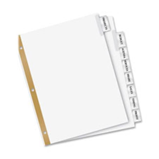 Insertable Dividers,11 in. x 8.5 in.,5-Tab,36-ST,CL - WE Paper ...