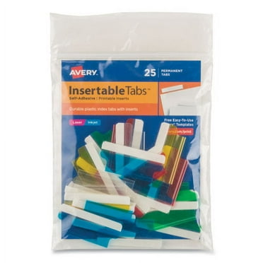 Ultra Tabs Repositionable Tabs, Wide and Slim: 3" x 1.5", 1/3-Cut, White, 24/Pack | Bundle of 10 ...