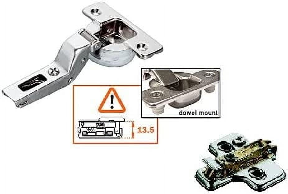 Inset 110° Integrated Soft-Close Hinge Complete Set of One Hinge with ...