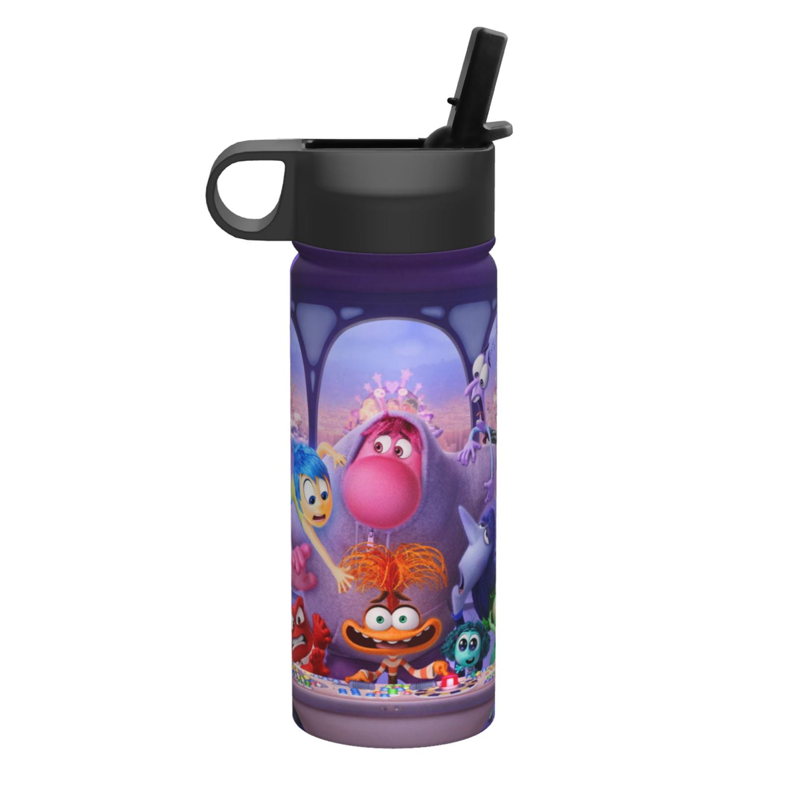 Inside Out 2 18oz Stainless Steel Insulated Water Bottle With Straw Lid ...
